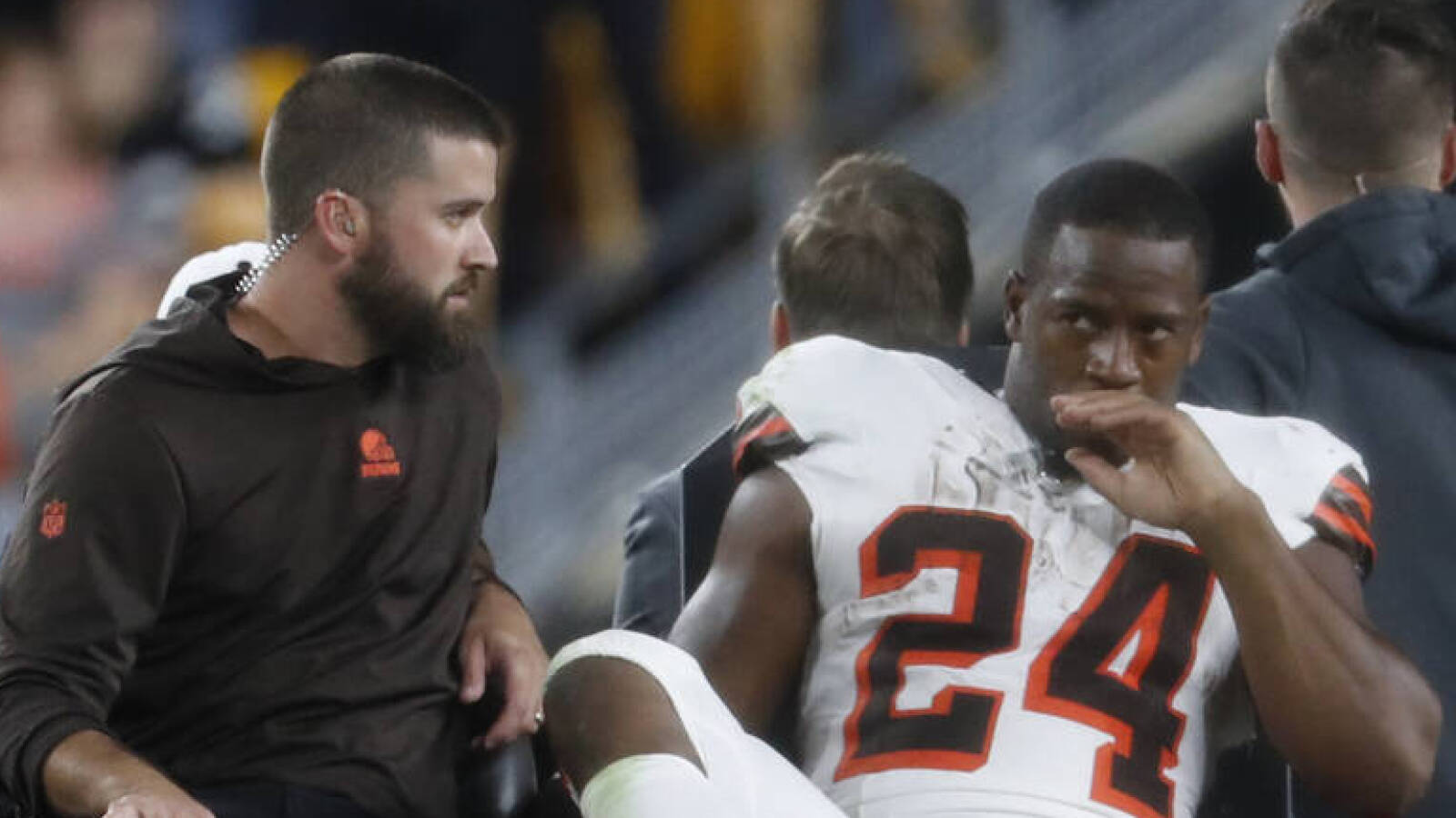 Sports world reacts to Chubb's gruesome injury | Yardbarker