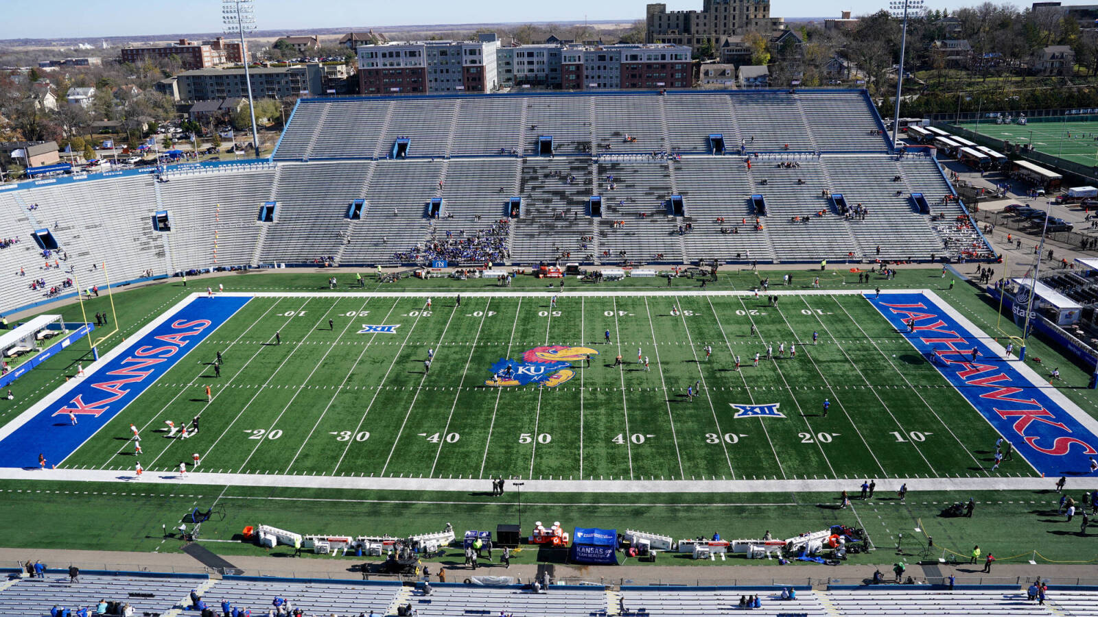 Watch: Jayhawks unveil new look for stadium | Yardbarker