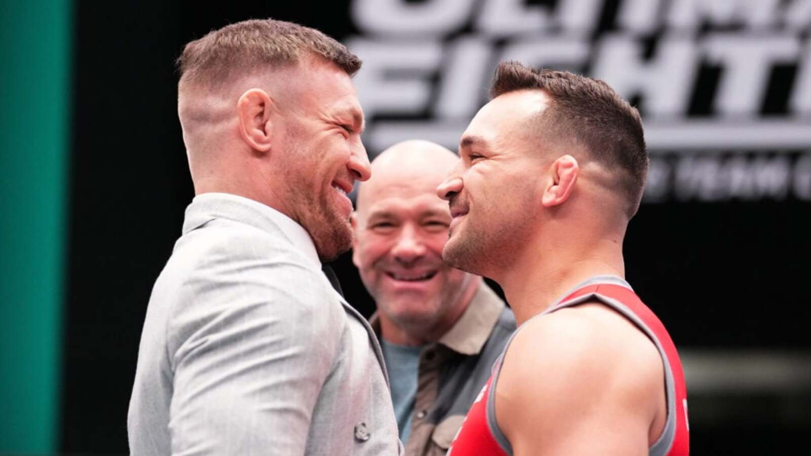Conor McGregor reacts as Dana White plays down Michael Chandler fight ...