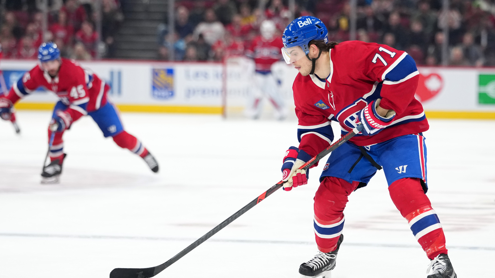 Evans, Dach, and Laine practiced with the rest of the group (and in ...