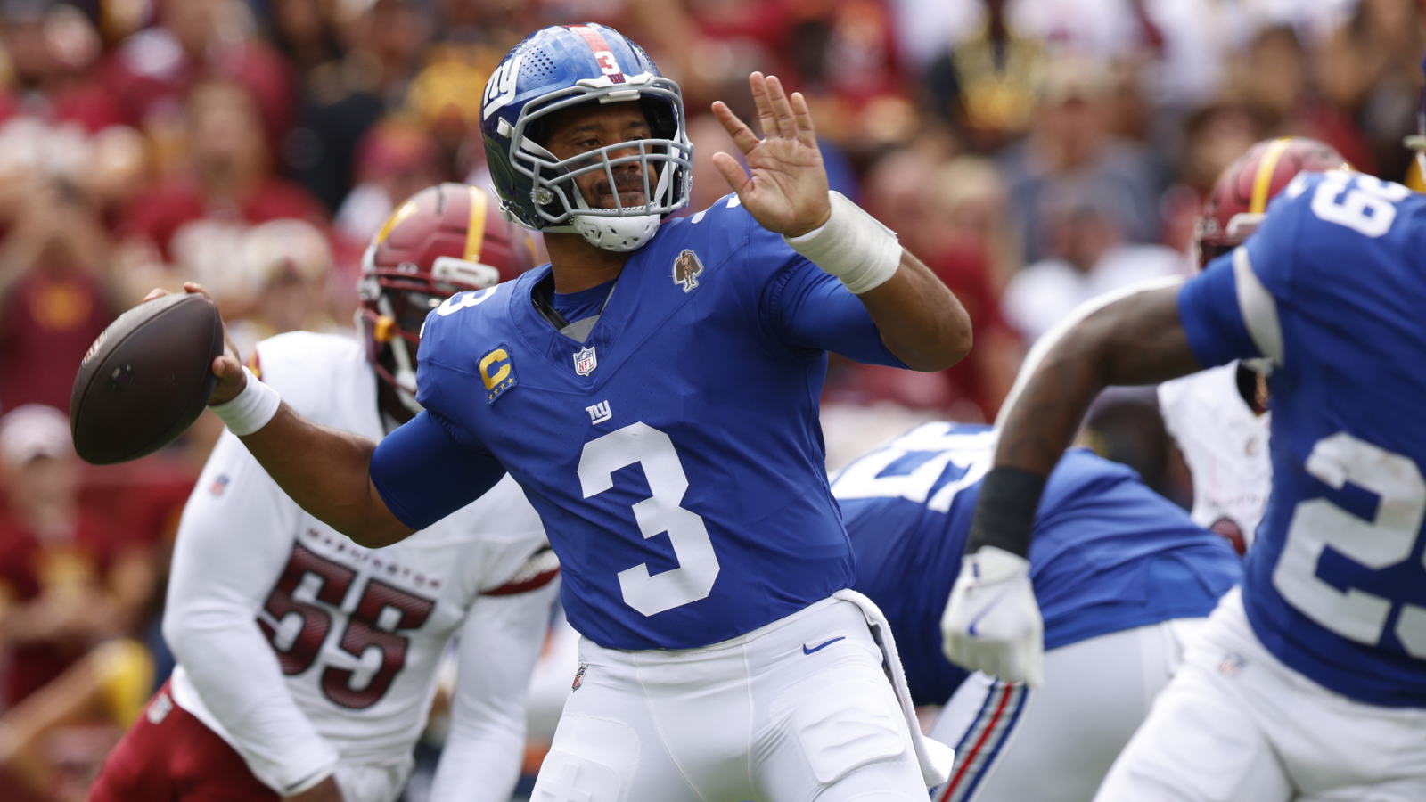 New York Giants WR Darius Slayton Gives Passionate Defense Of QB Russell Wilson After Week 1 ...