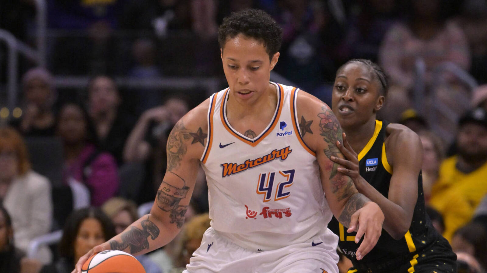 Watch: Brittney Griner hits first bucket in WNBA return | Yardbarker