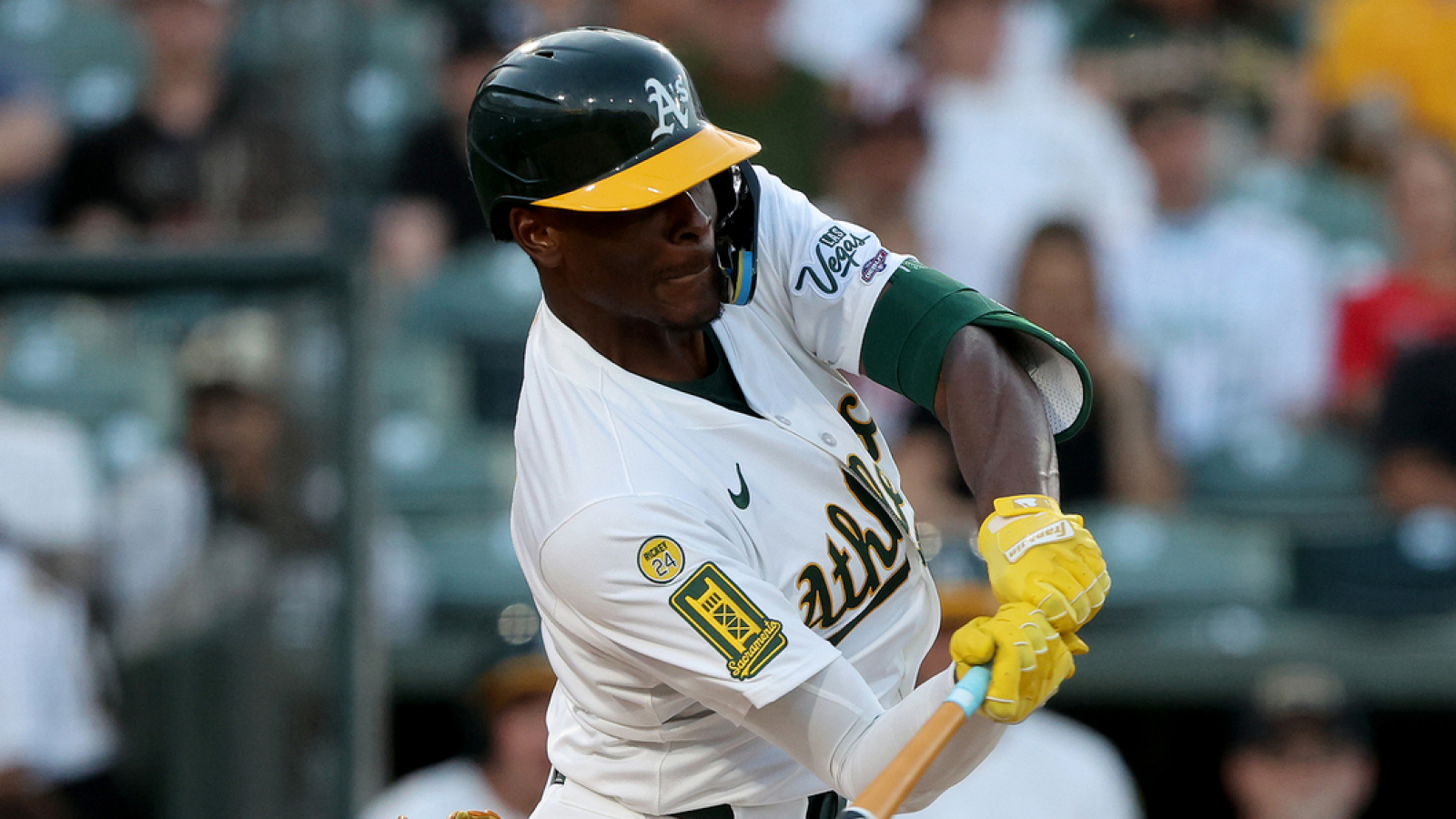 Watch: Athletics outfielder's first MLB homer has extra meaning ...