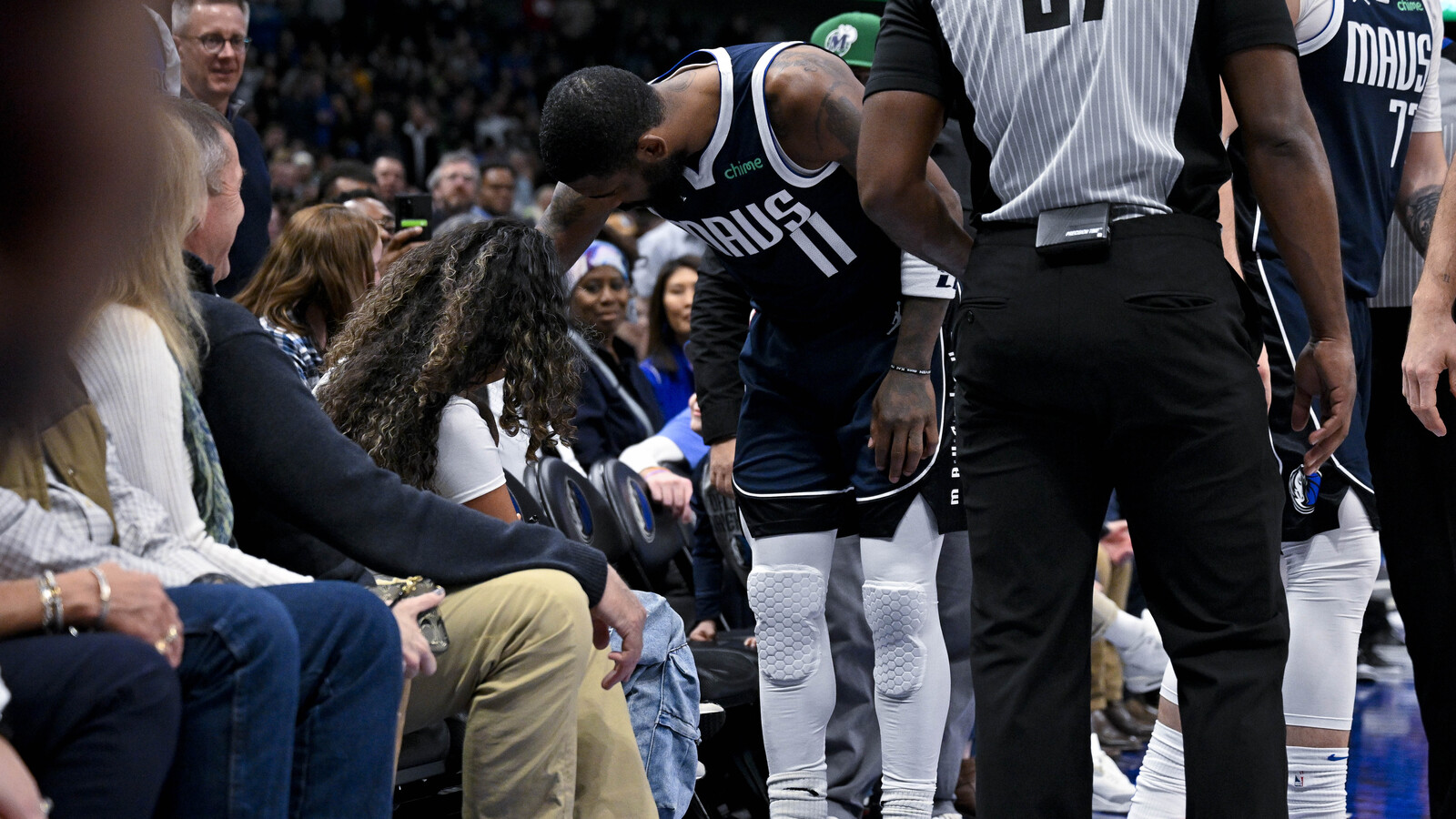 Kyrie Irving Checked Up On His Son After Wizards Player Landed On Him ...