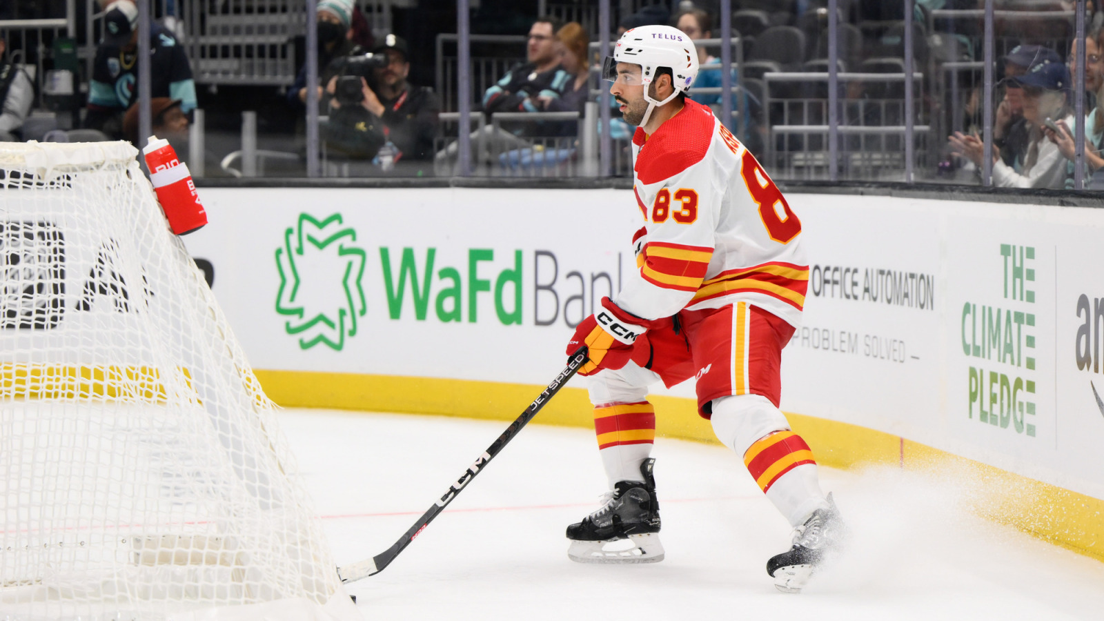 Report: Calgary Flames place Jonathan Aspirot and Clark Bishop on ...