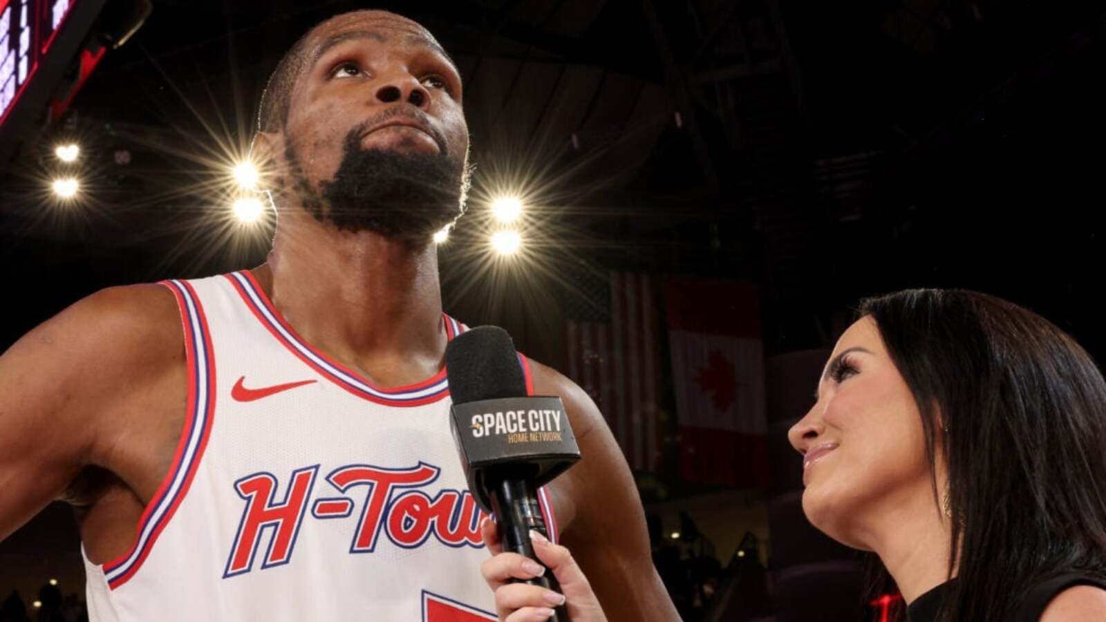 Kevin Durant reacts after passing Dirk Nowitzki on NBA all-time scoring ...