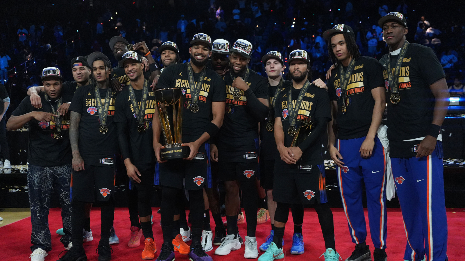 New York Knicks Outlast San Antonio Spurs To Take Home 2025 NBA Cup ...