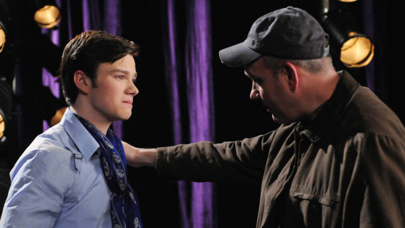 Chris Colfer & ‘Glee’ Dad Mike O’Malley Reunite in Chance Meeting at ...