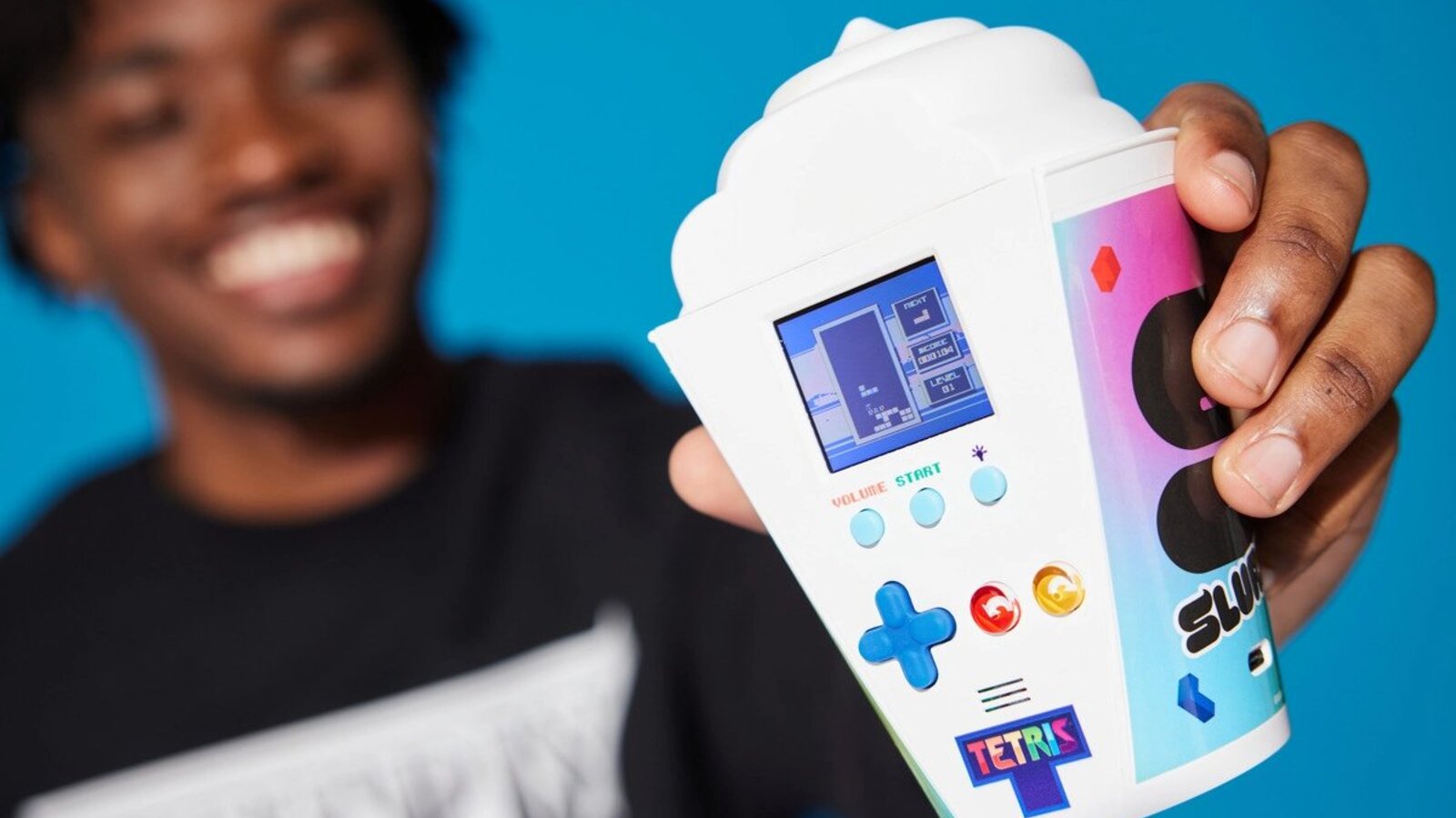 7-Eleven and Tetris Collaboration Yields Slurpee-Shaped Handheld Gaming ...