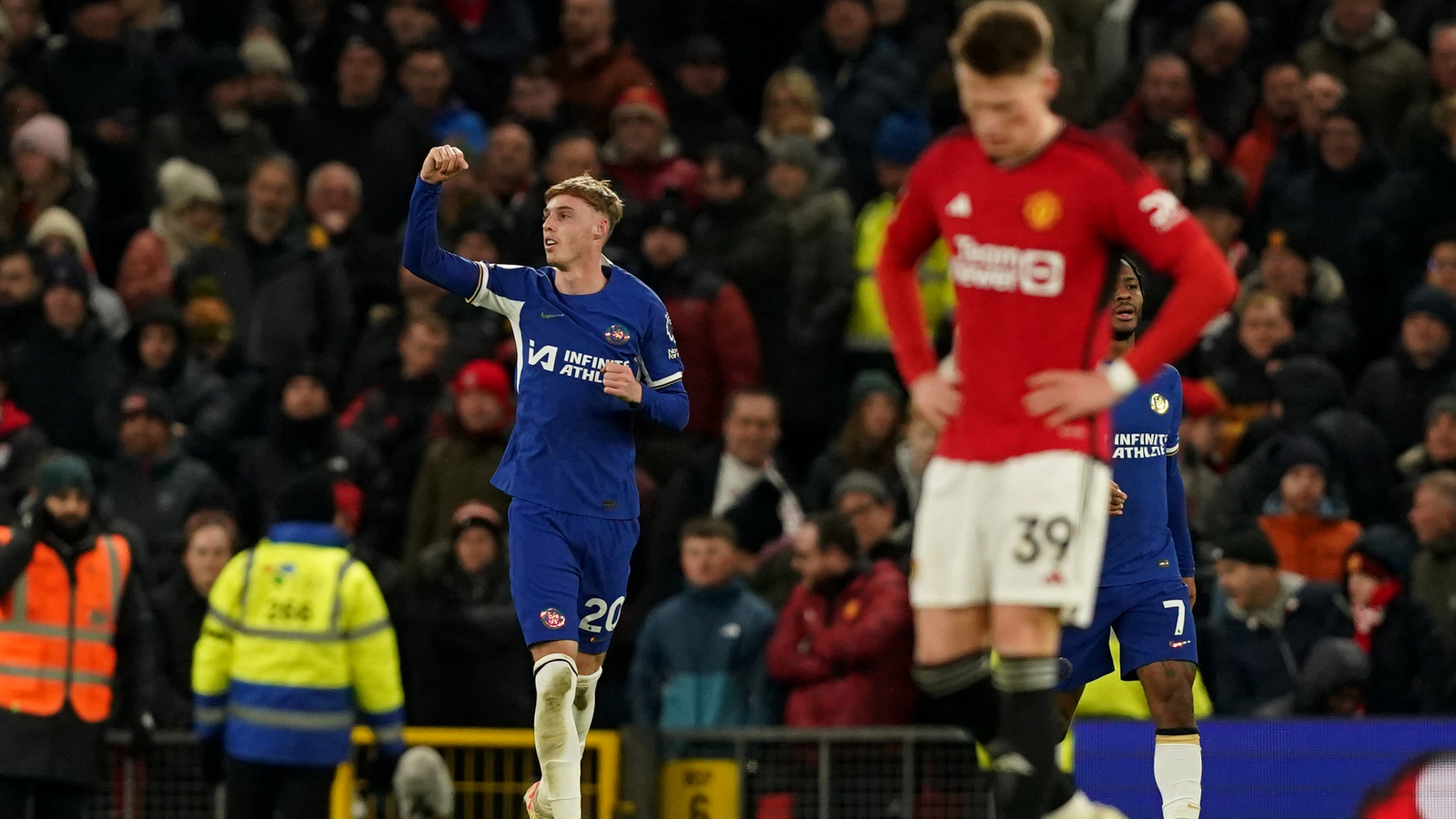 Watch: Boyhood Red Cole Palmer levels the scoring at Old Trafford with ...