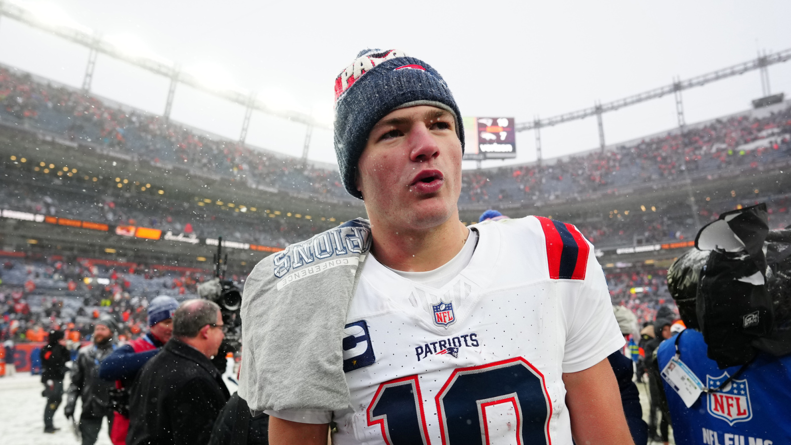Drake Maye Declares New Patriots Era After Breaking Denver Playoff ...