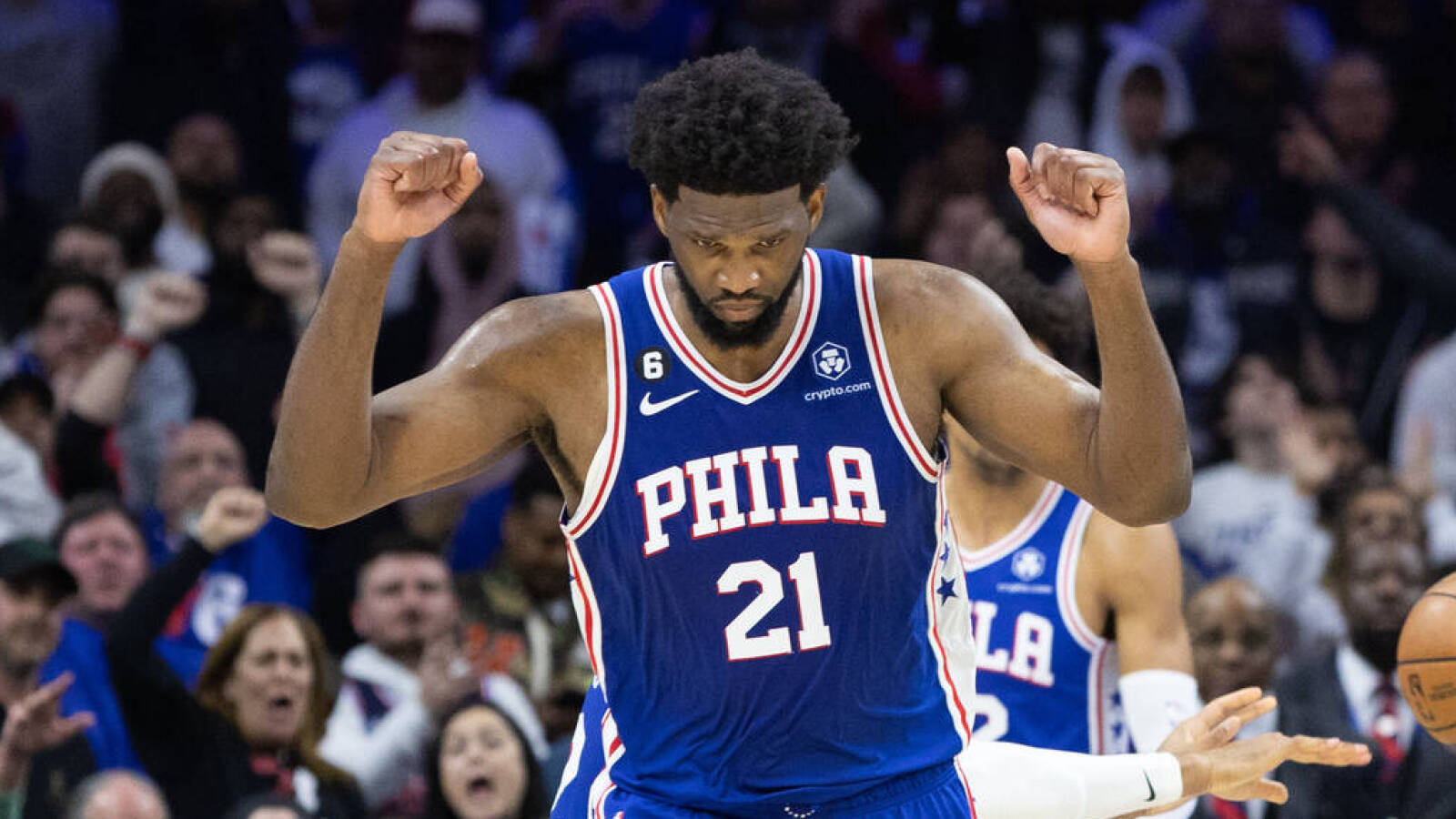 Embiid channels Triple H, 'Key and Peele' character during celebration ...
