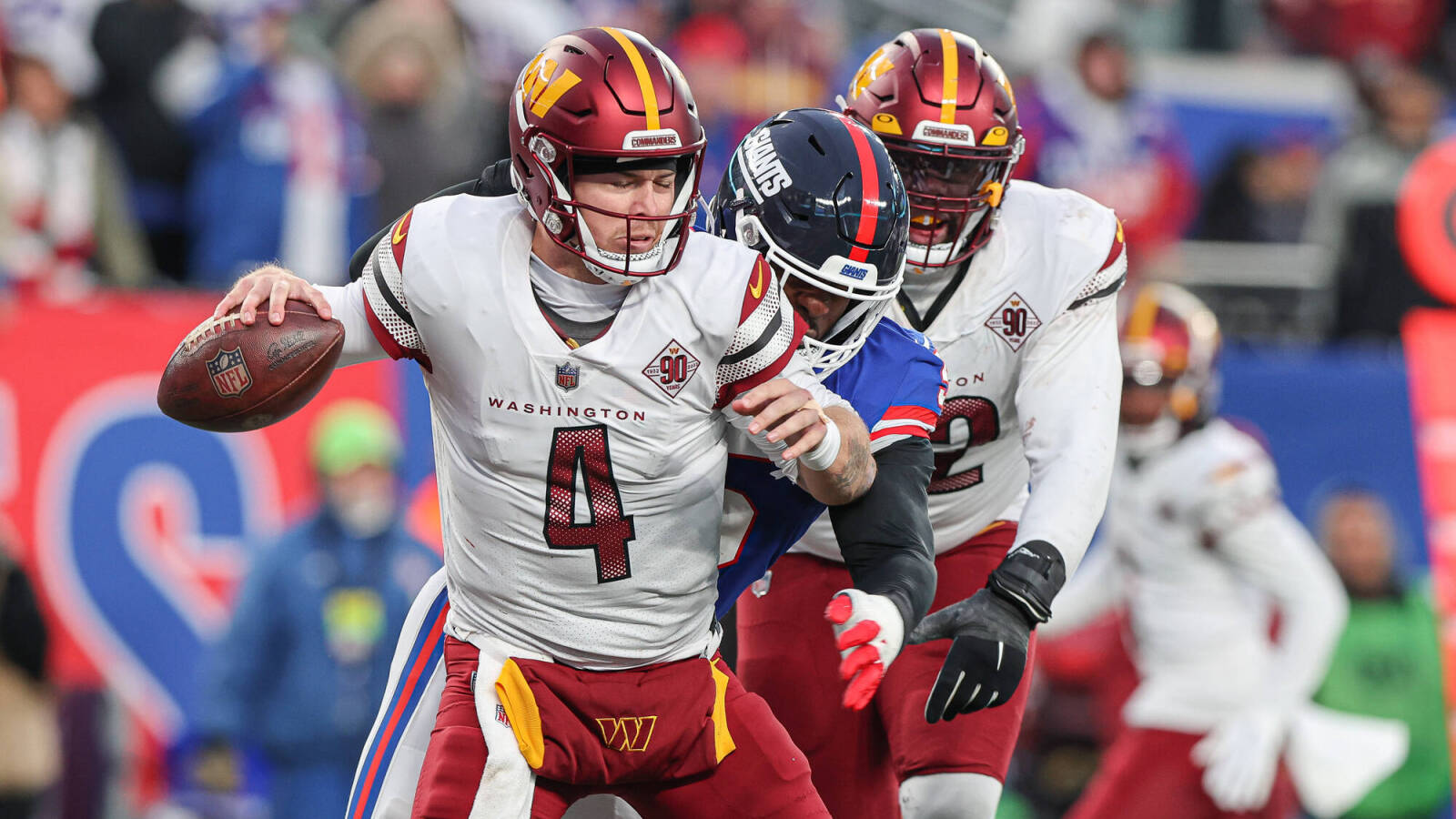 Commanders back in playoff picture with Giants loss | Yardbarker