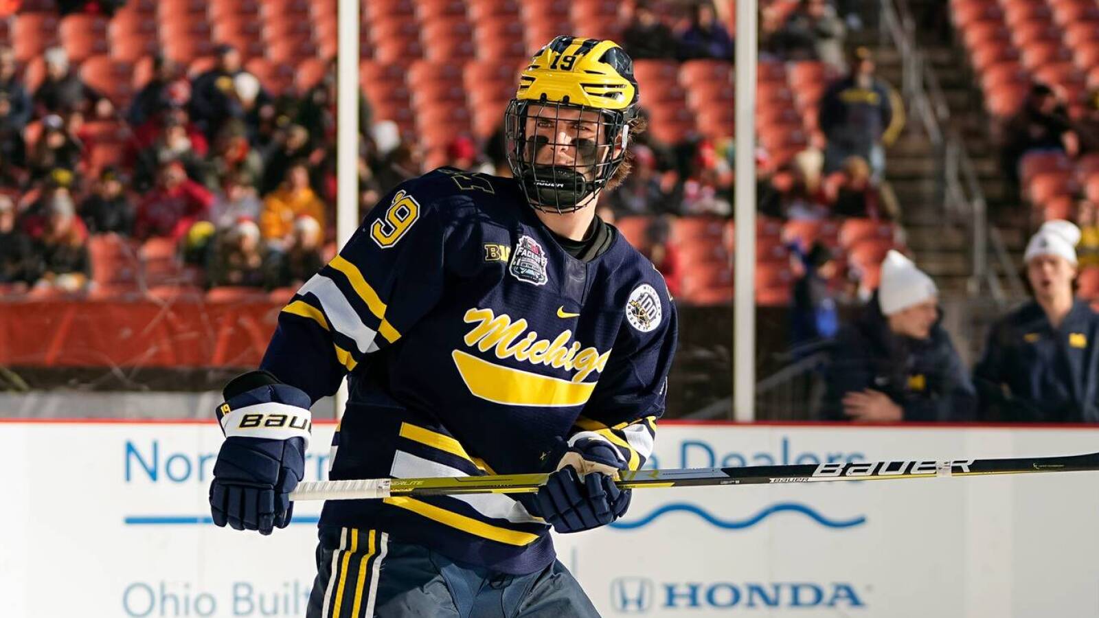 Watch: Top NHL draft pick wows crowd with ‘Michigan’ goal | Yardbarker