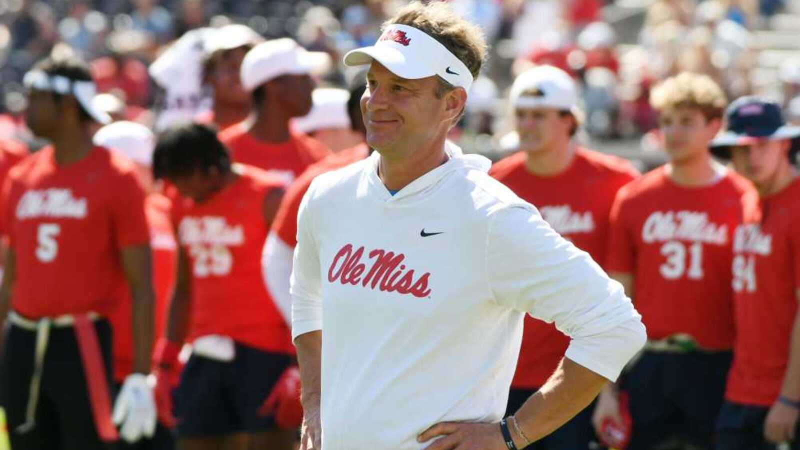 Lane Kiffin honors late father, Monte Kiffin, at 2024 SEC Media Days ...