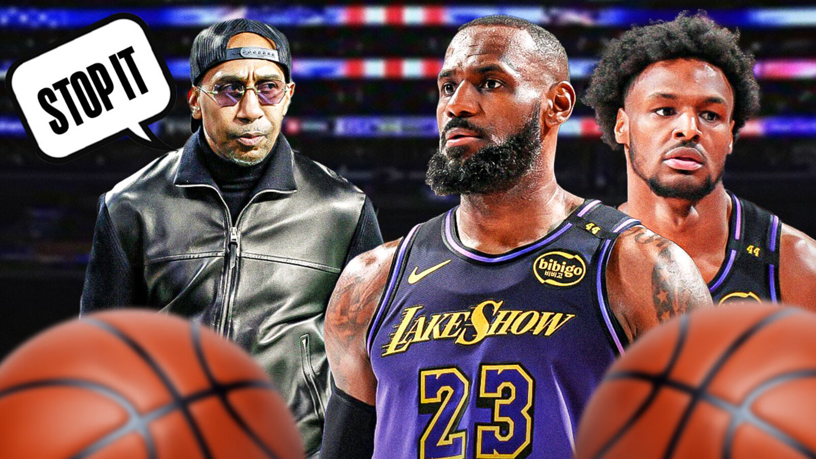 Stephen A. Smith begs Lakers’ LeBron James to stop Bronny James charade ...