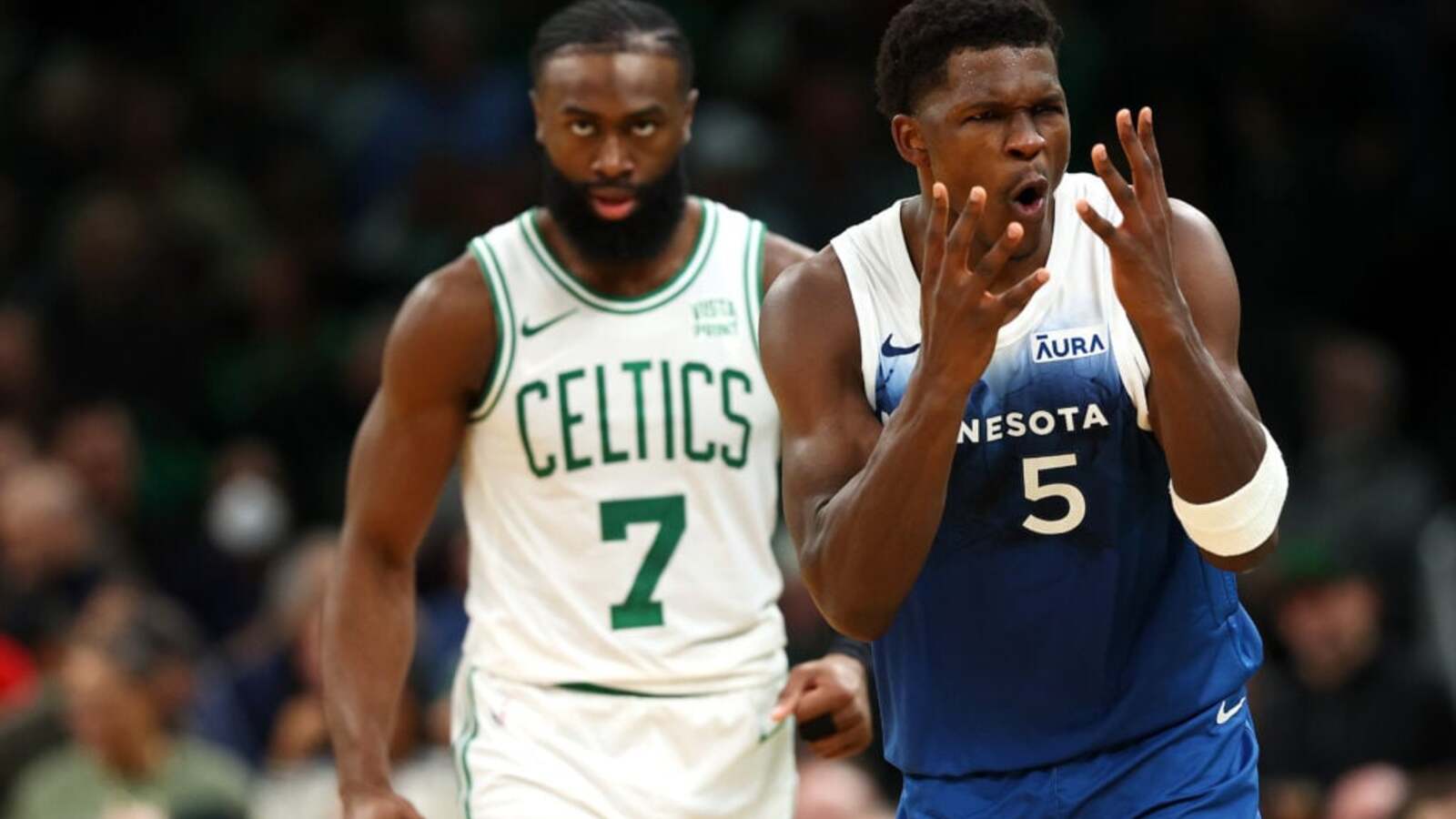How Jaylen Brown Reacted To Anthony Edwards Not Wanting Him To Date His