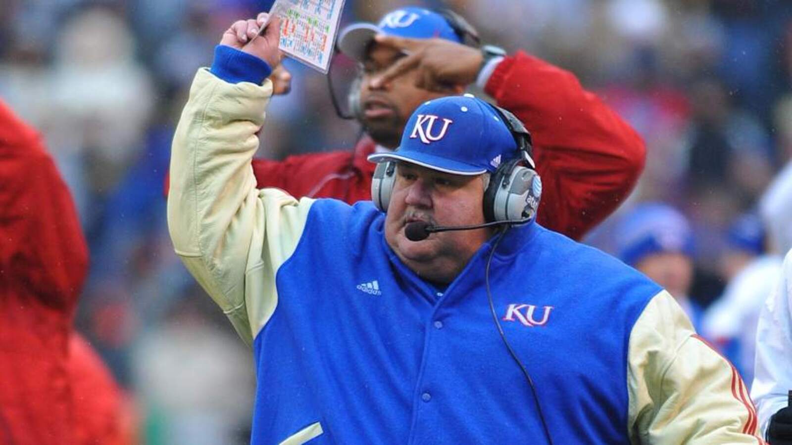 Former Jayhawks Head Coach Mark Mangino Visits New Kansas Football ...
