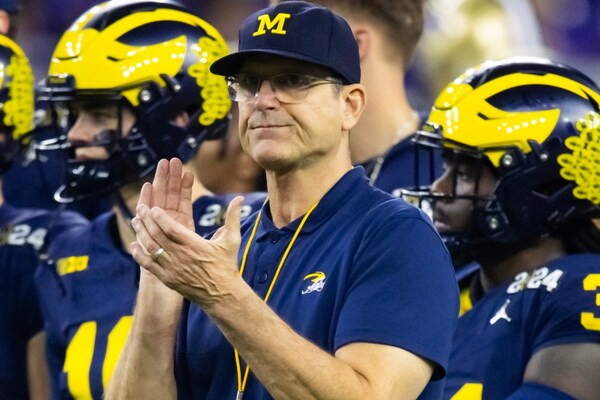 Jim Harbaugh hiring Michigan DL coach Mike Elston to same position with Los Angeles Chargers ...
