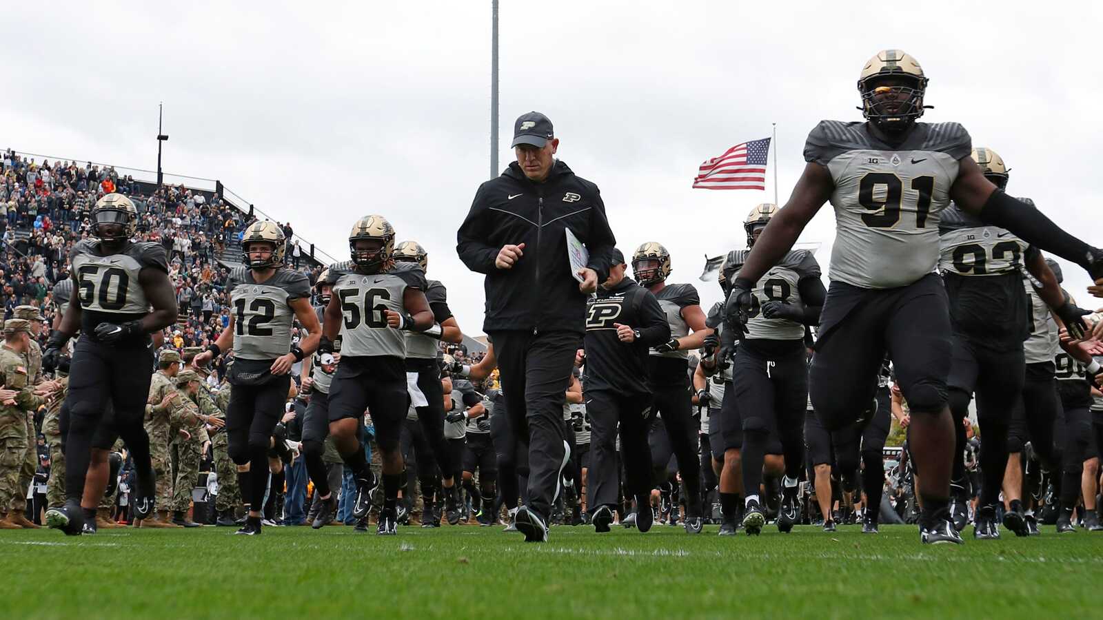 Watch: Purdue's pre-game train breaks down, needs pushed off field ...