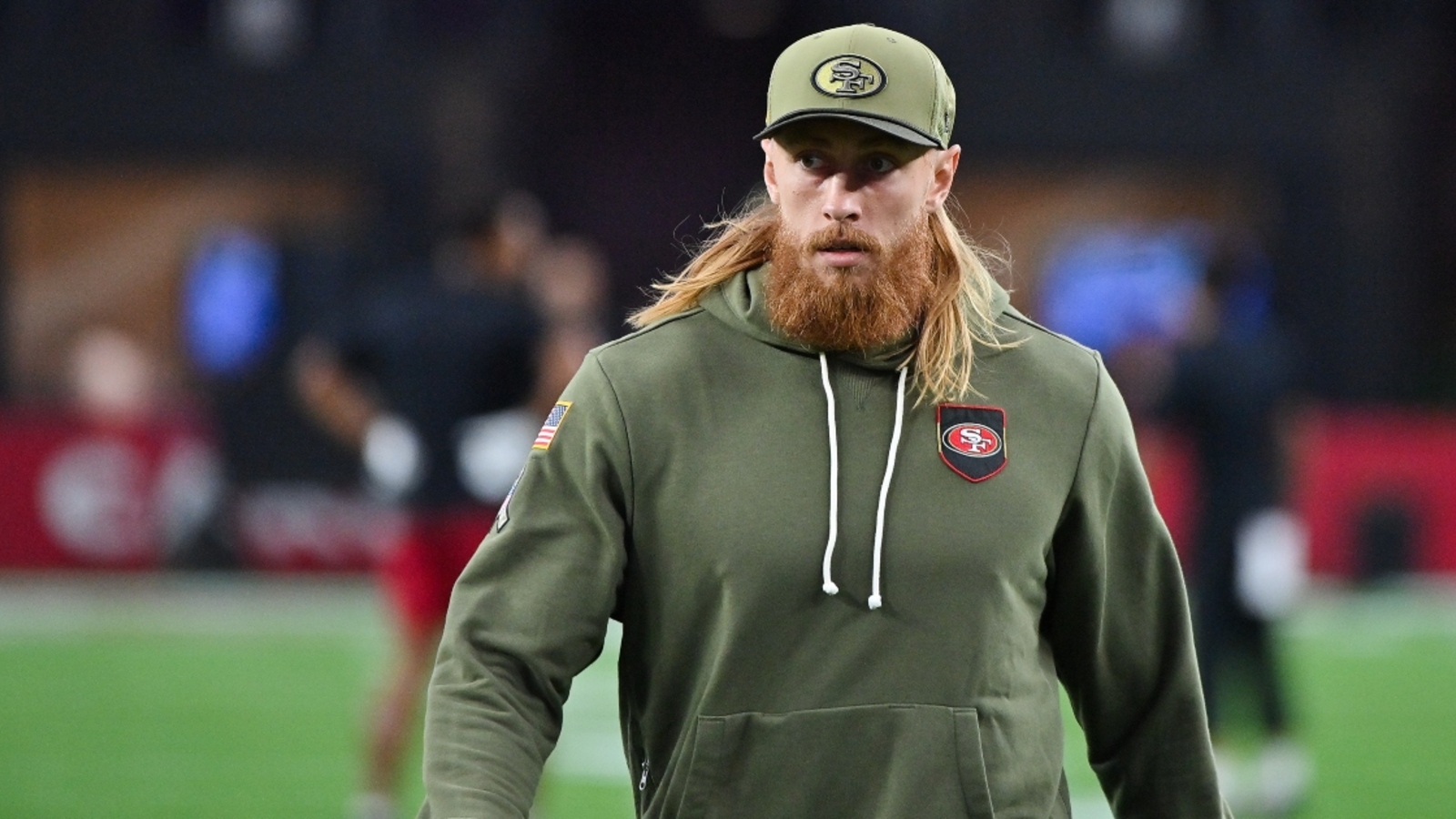 George Kittle puts blame on Lucas Oil Stadium turf, hip-drop tackle for ...