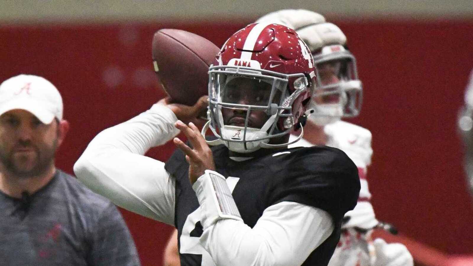 Alabama wide receivers coach calls the Crimson Tide’s QB room ‘lethal ...