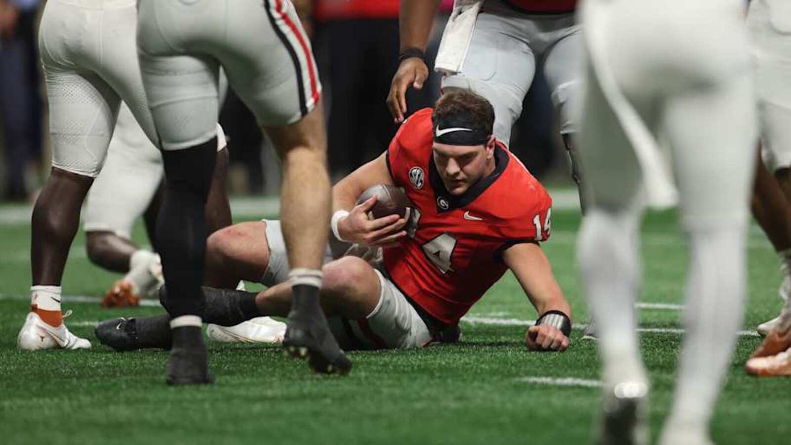 Texas Safety Recounts Hit on Georgia QB Gunner Stockton During SEC ...