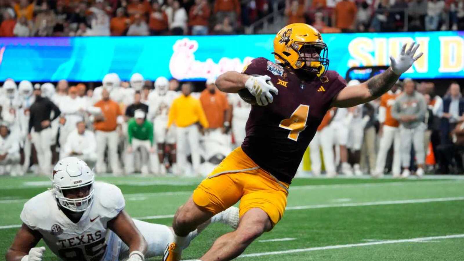 ASU Running Back Cam Skattebo Makes Bold Decision Ahead of NFL Draft ...