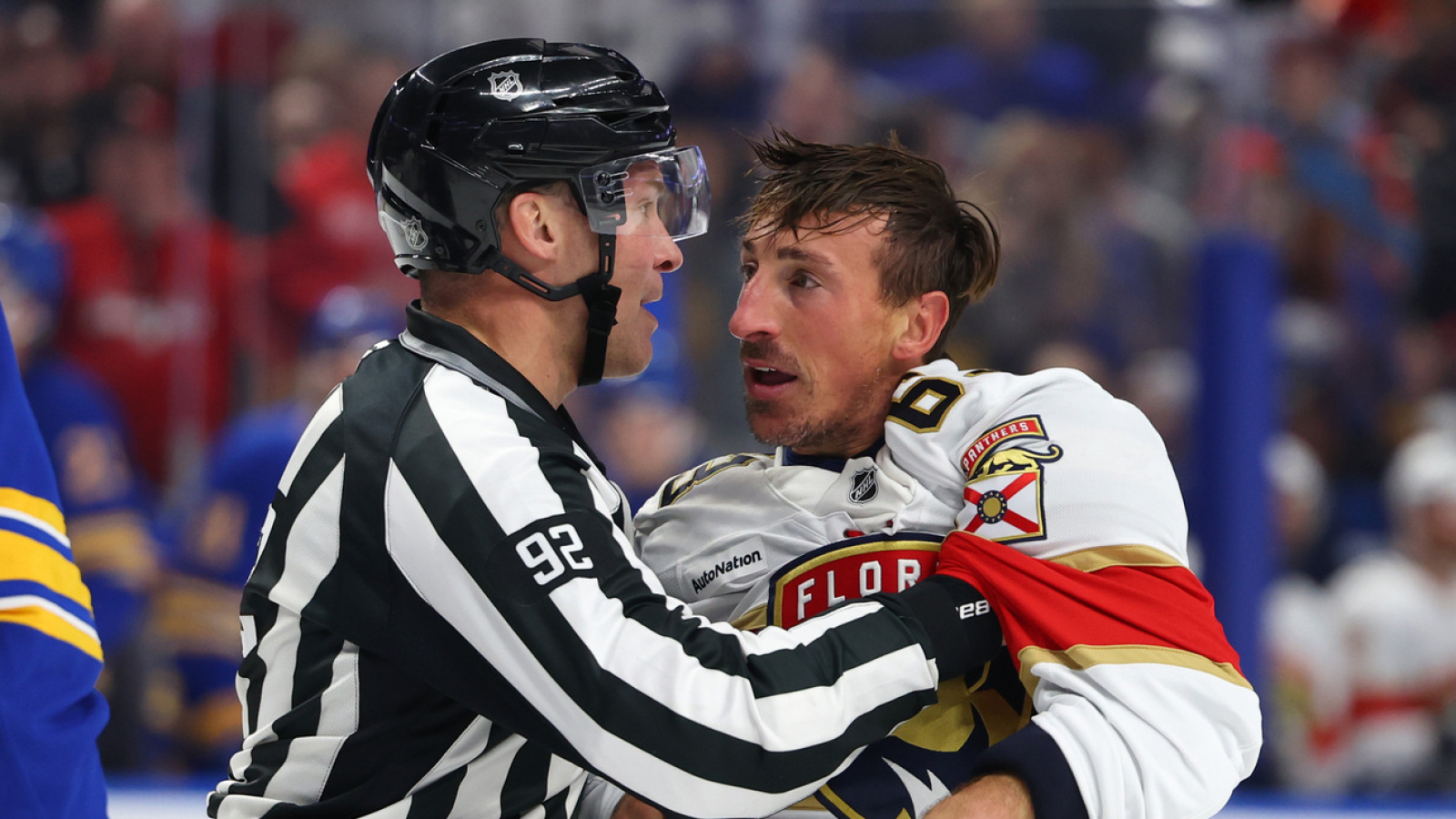 Brad Marchand steals and destroys opponent's helmet | Yardbarker