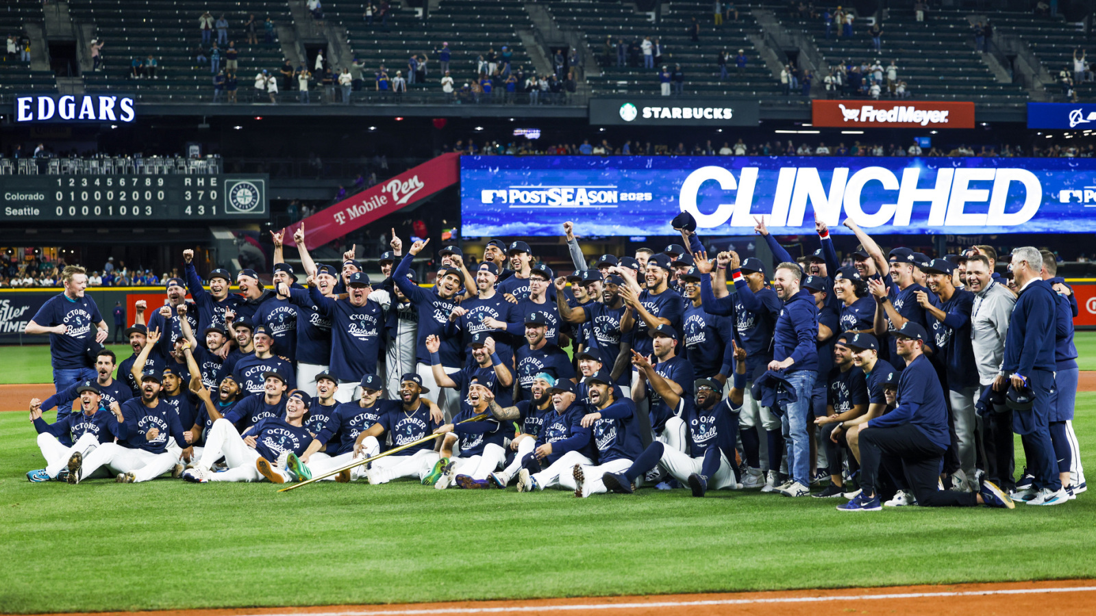 Seattle's moment: Mariners celebrate long-awaited division title ...