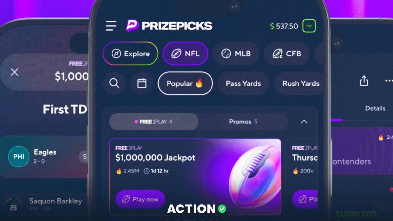 Two NFL Fans Won $1 Million in PrizePicks’ Free Contest | Yardbarker