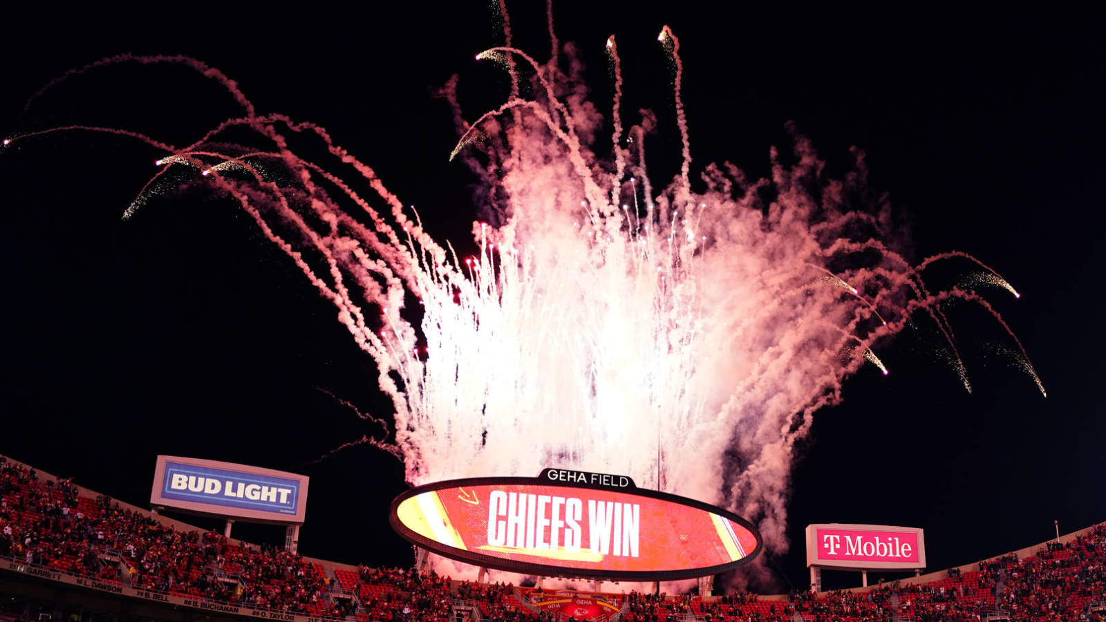 Chiefs' Arrowhead Stadium runs out of 'touchdown fireworks' | Yardbarker