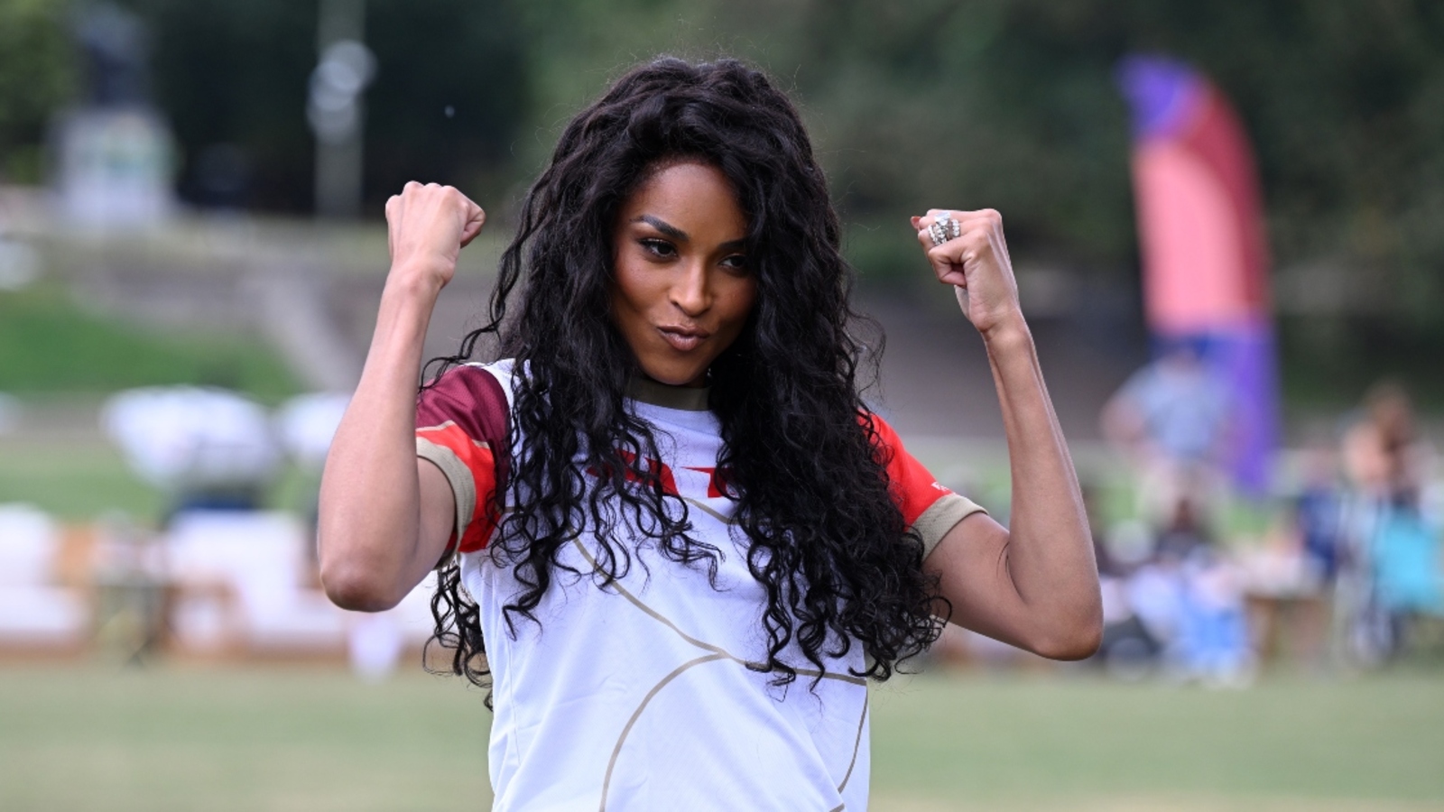 Ciara surprises youth soccer teams at World Cup 2026 event in Atlanta ...
