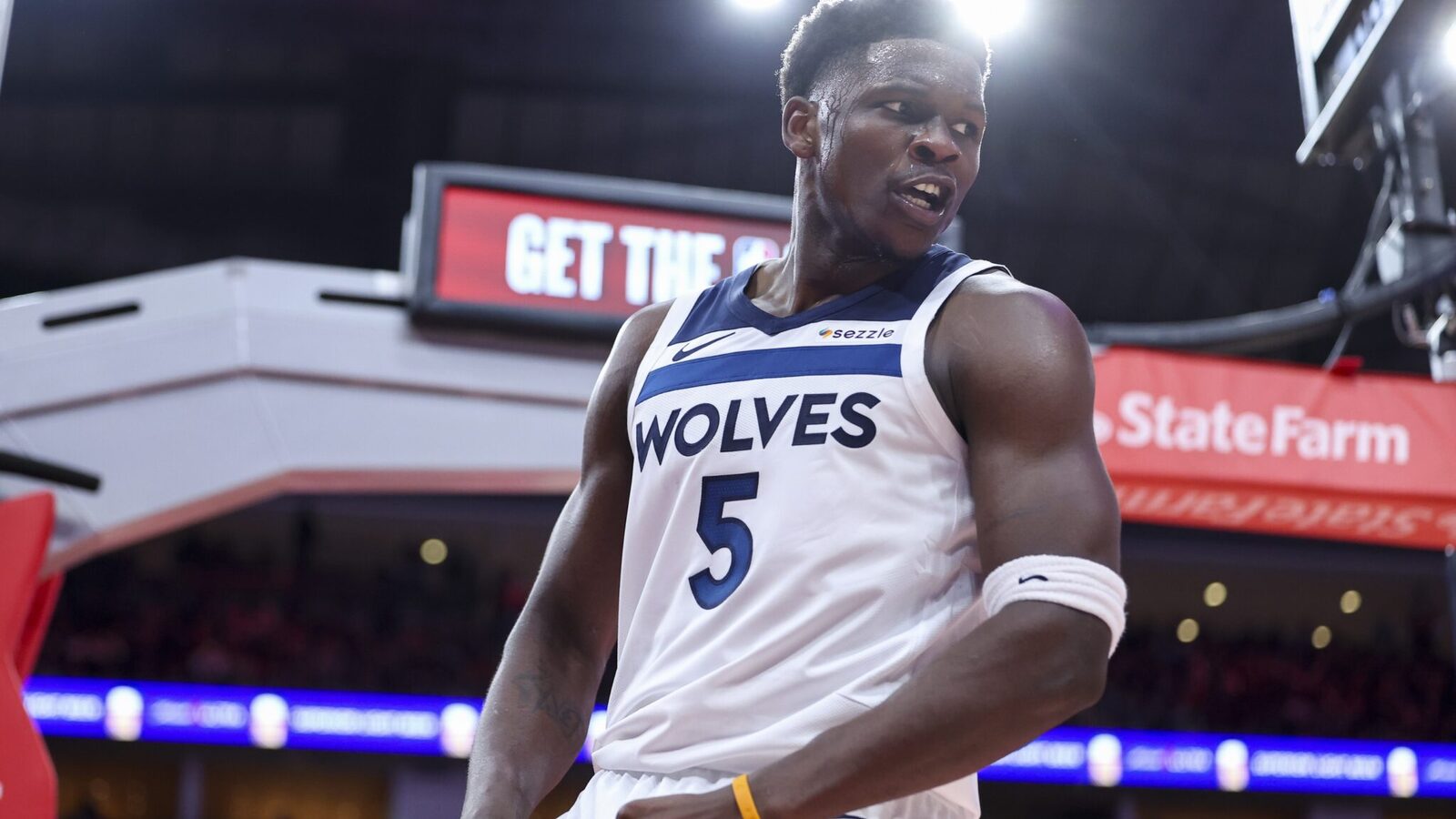 Minnesota Timberwolves’ Anthony Edwards Reacts to His Poster Dunk On Luka Doncic | Yardbarker