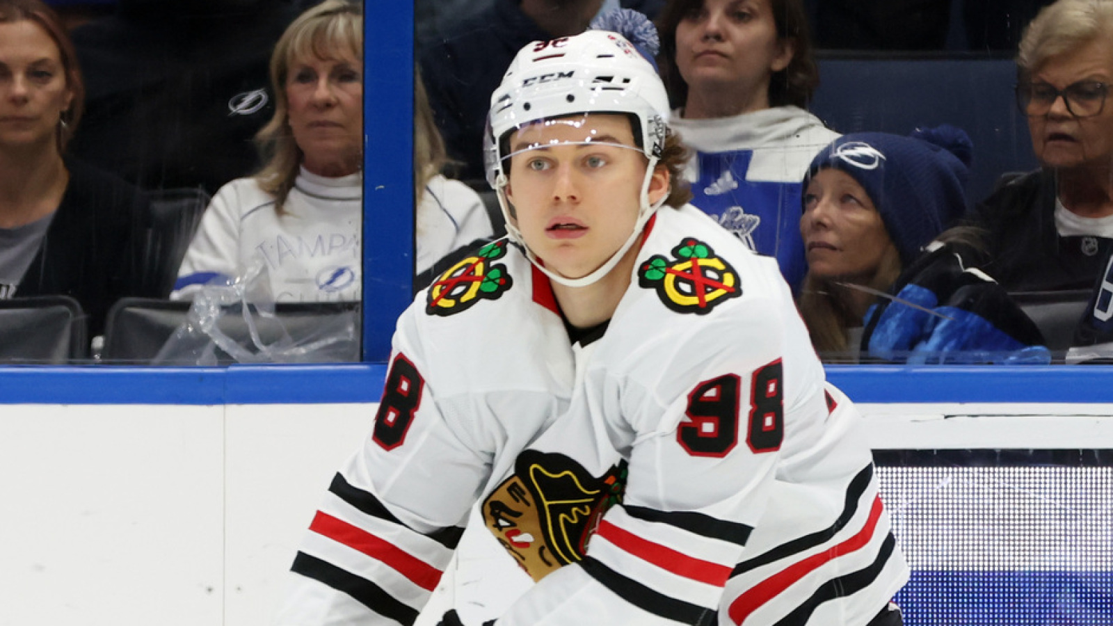 Chicago Blackhawks’ Connor Bedard jokes about being ‘tired’ before ...