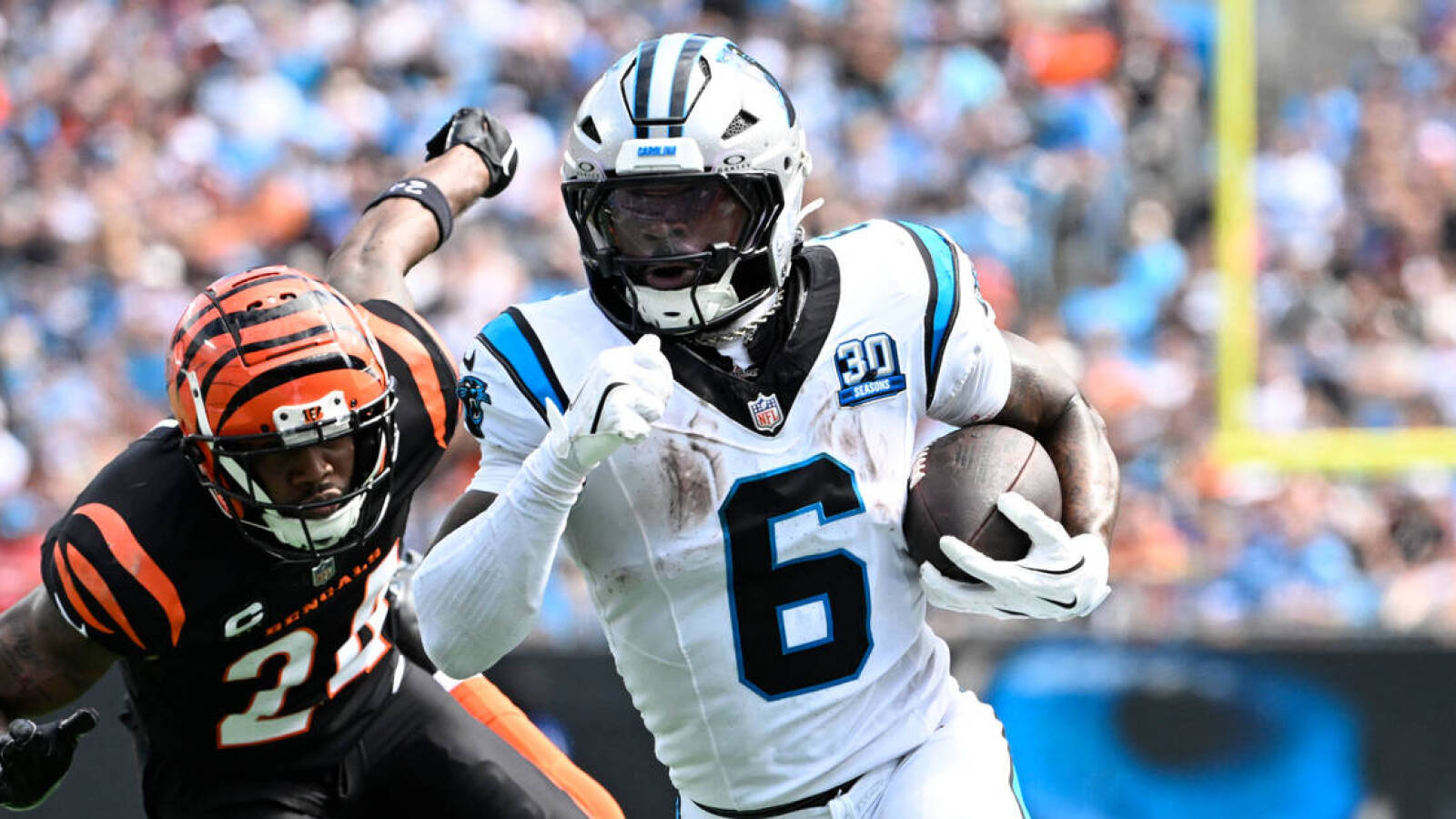 Assessing the trade candidacy of Panthers RB Miles Sanders | Yardbarker
