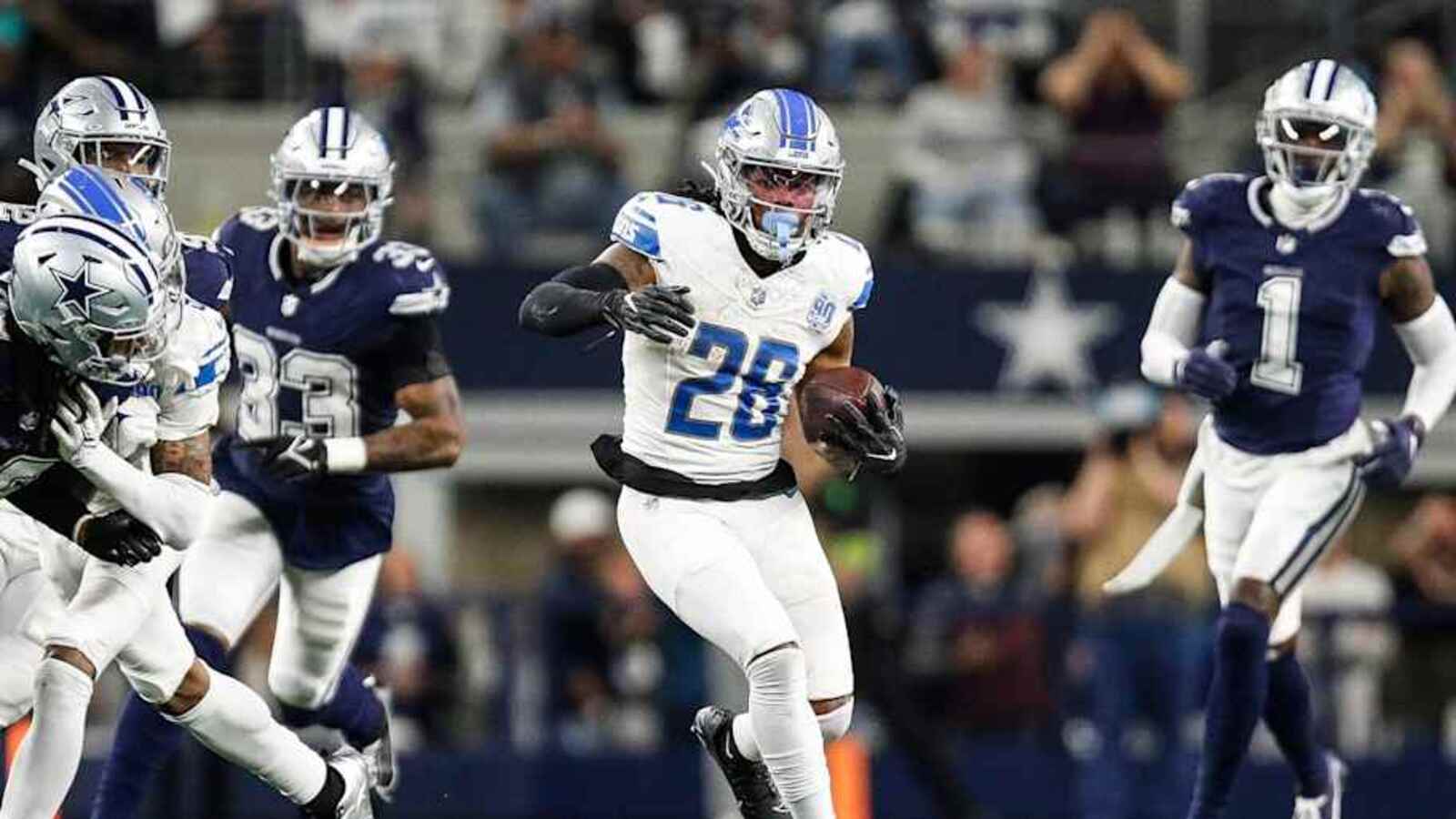 Jahmyr Gibbs 'disses' Dallas Cowboys organization in interview | Yardbarker