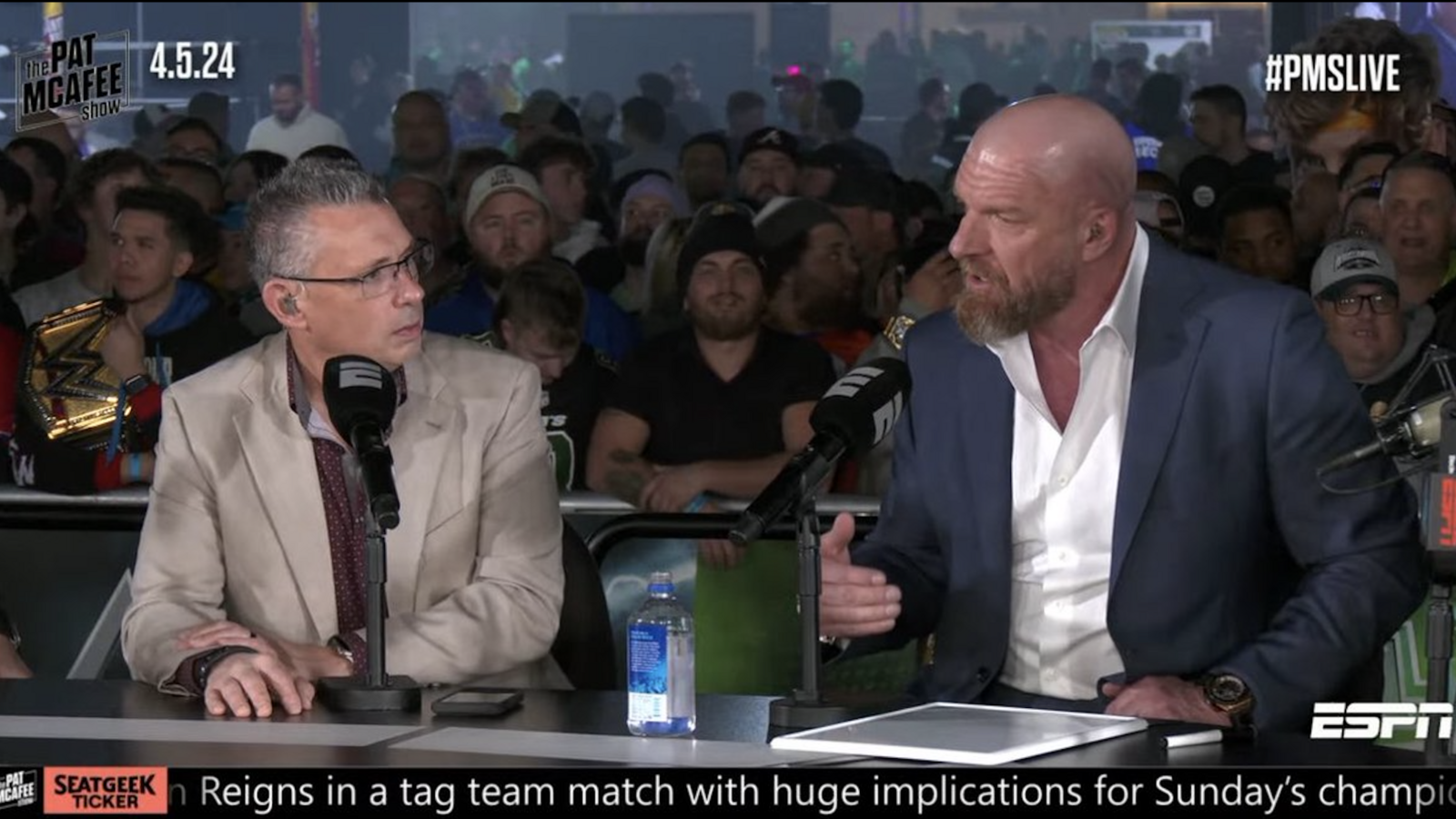 Triple H And Pat McAfee Mock AEW Attendance Numbers While Promoting ...