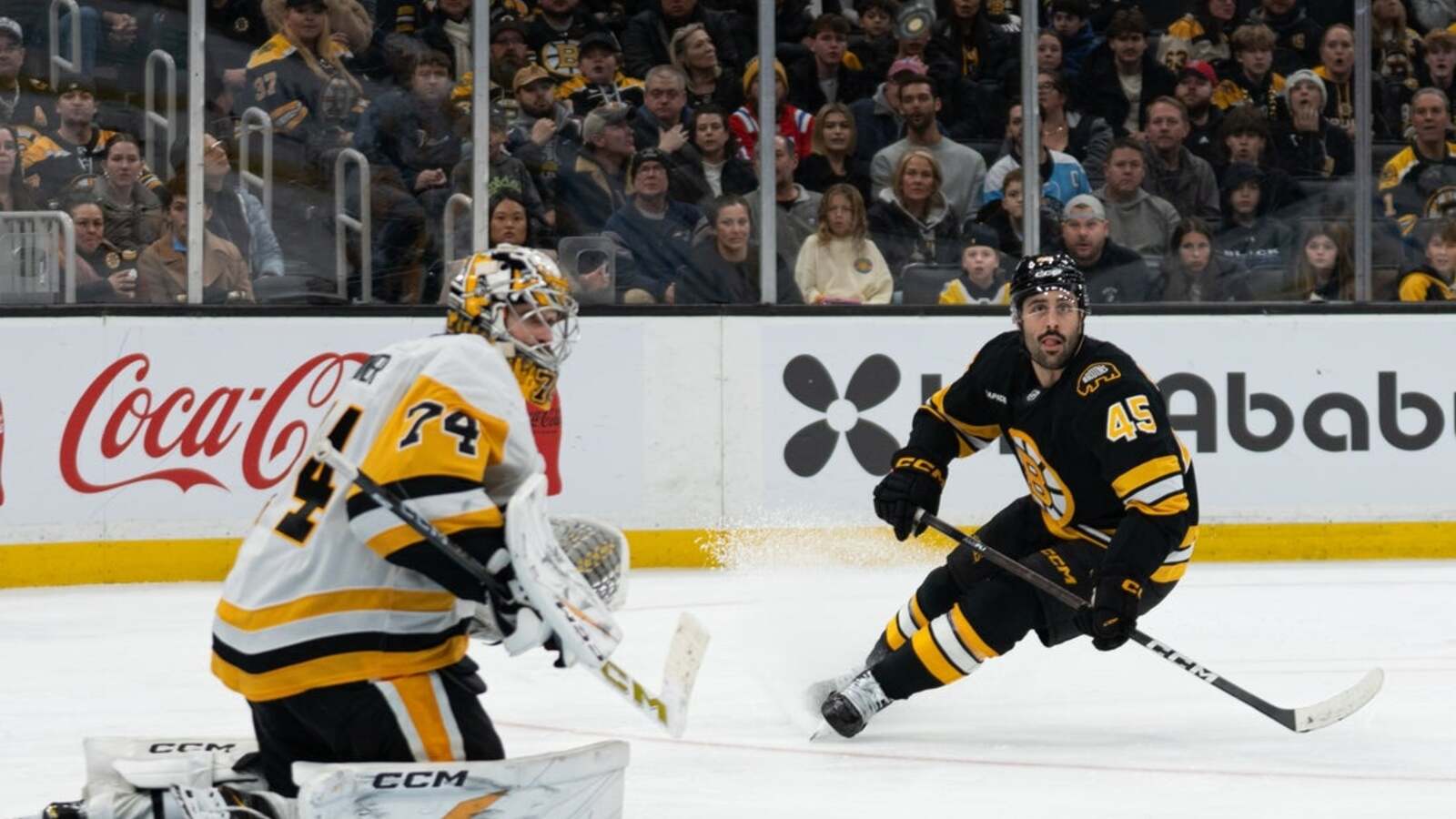 Gold medalist Jeremy Swayman shines in net as Bruins nip Penguins ...