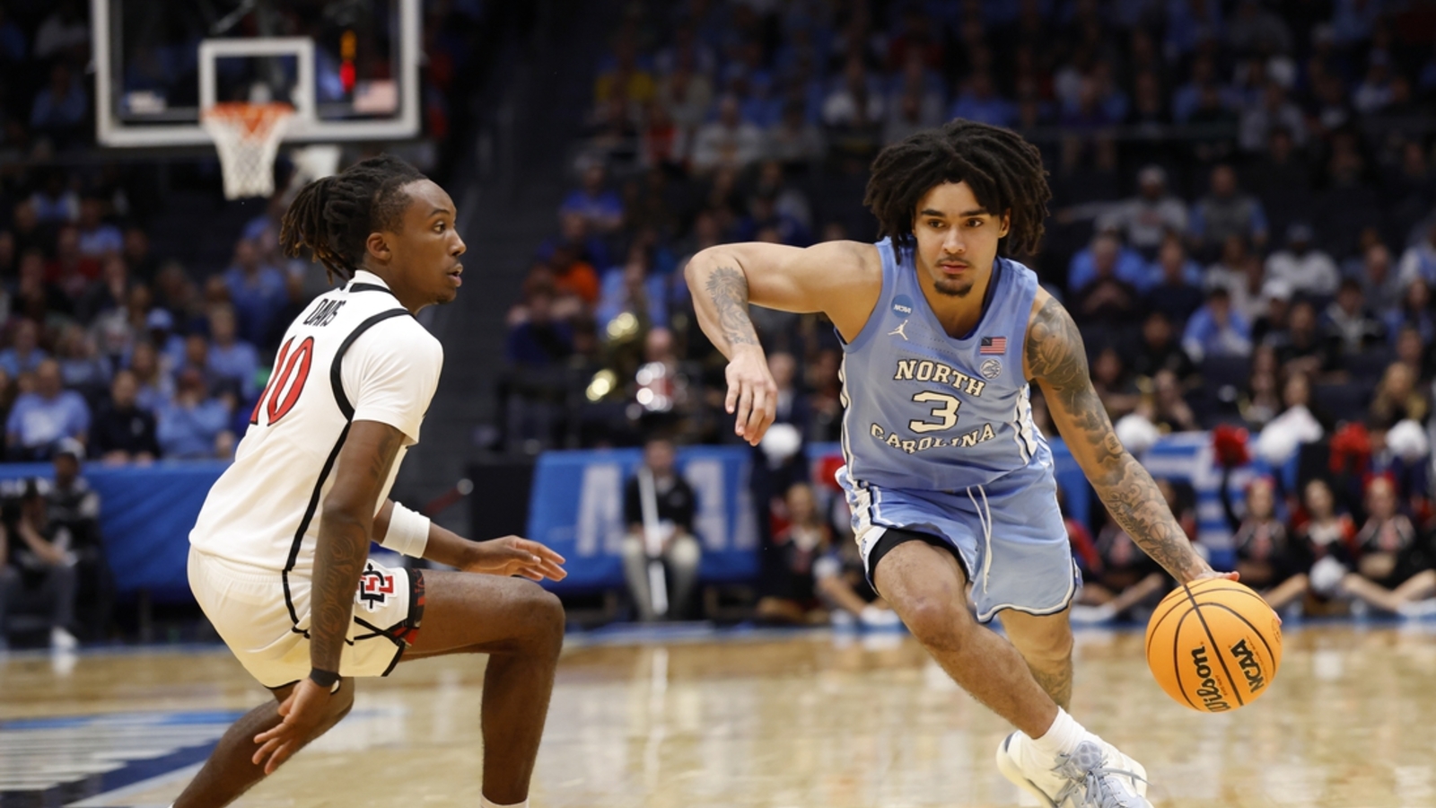 UNC responds to critics with First Four rout of San Diego State ...