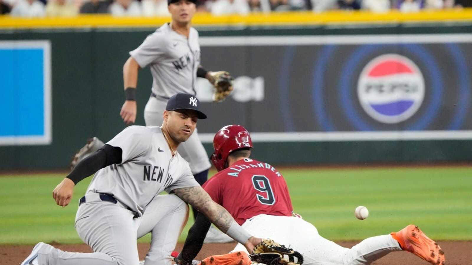 Balk, Aaron Judge double lift Yankees past Diamondbacks in 11 innings ...