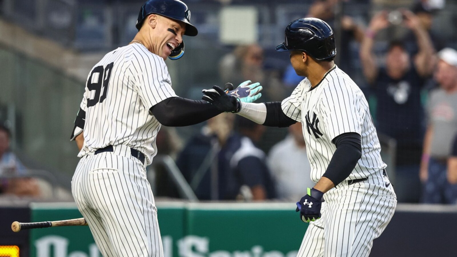 Two Yankees superstars named among AL MVP frontrunners at the break ...