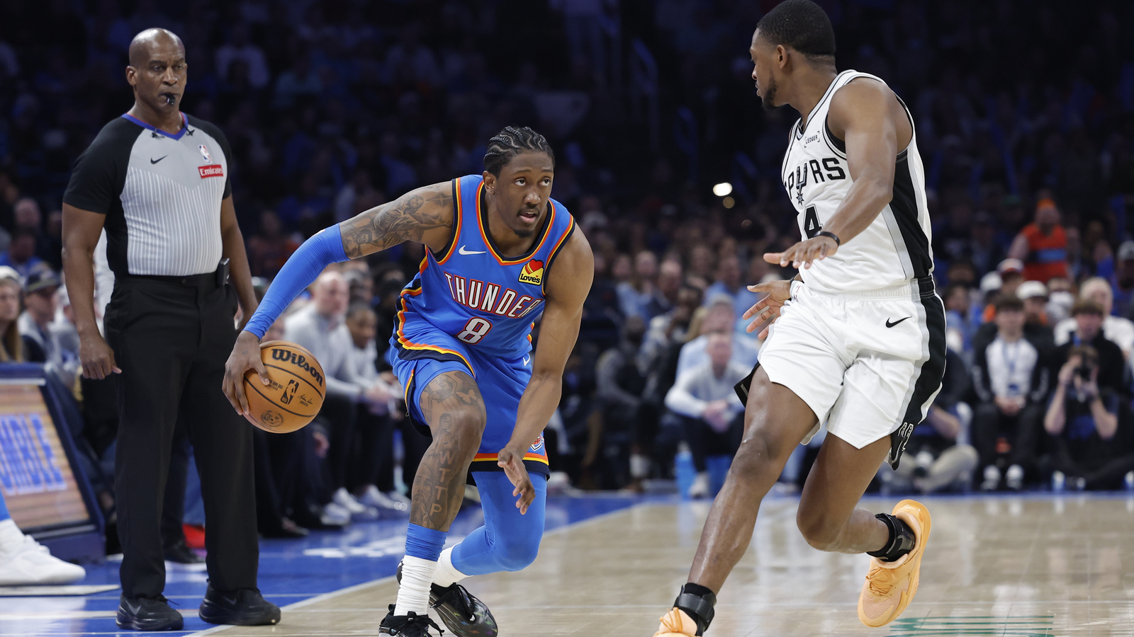 Oklahoma City Thunder Cruise to 119-98 Win Over the San Antonio Spurs ...