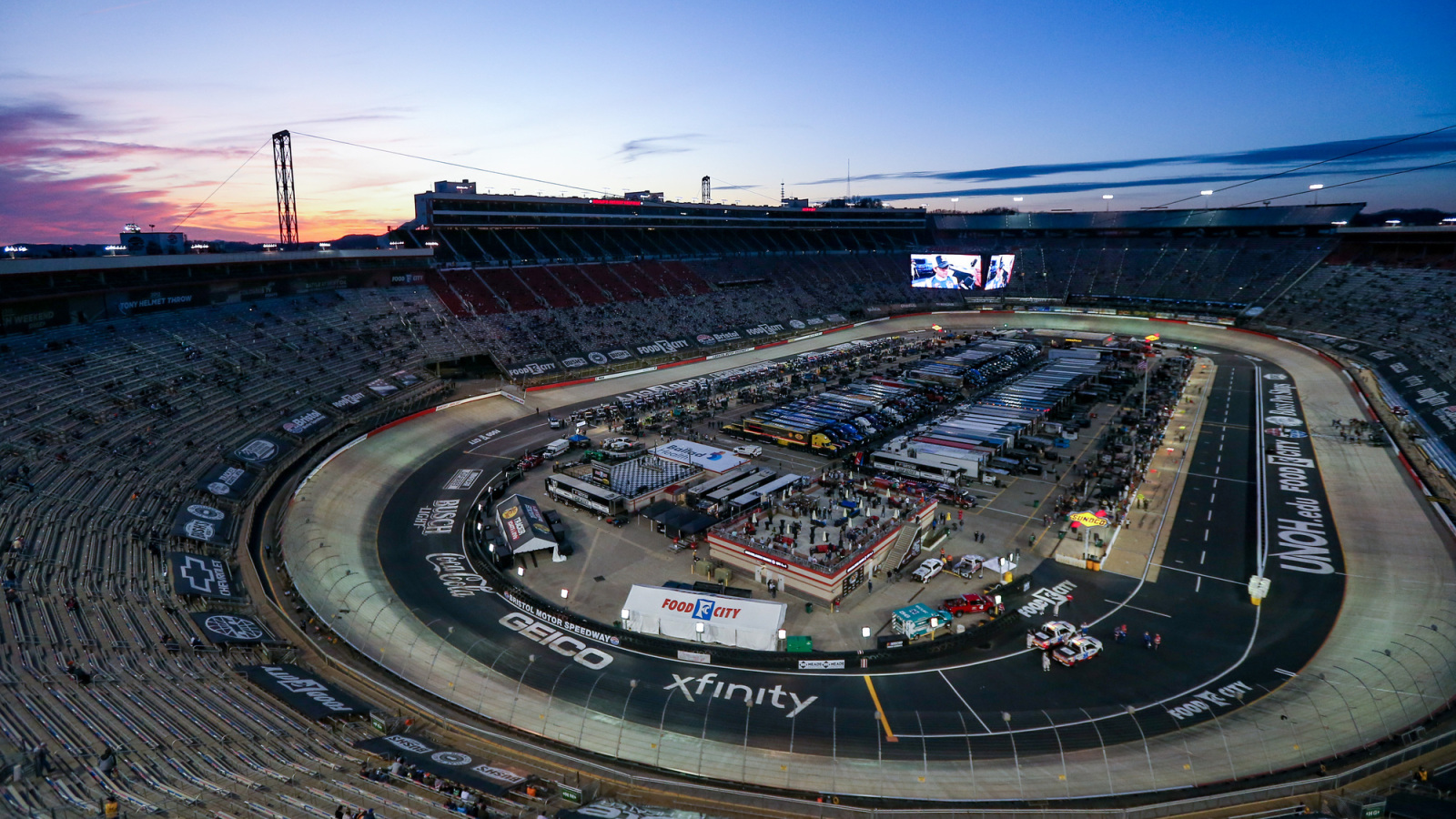 What a baseball field will look like inside Bristol Motor Speedway ...