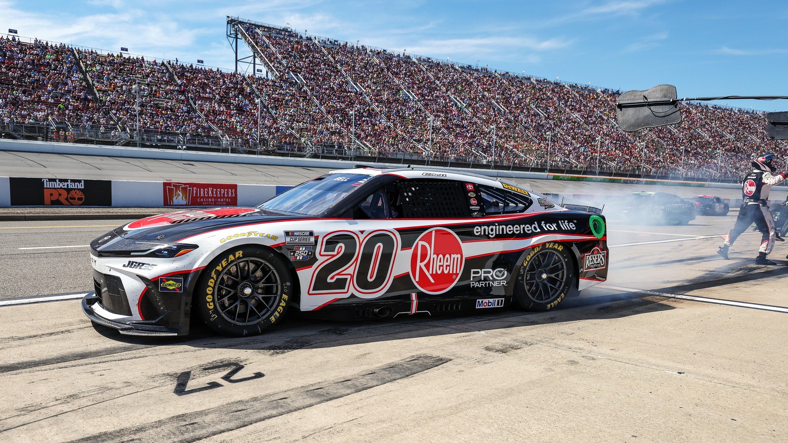 NASCAR throws red flag after Christopher Bell crash causes significant ...