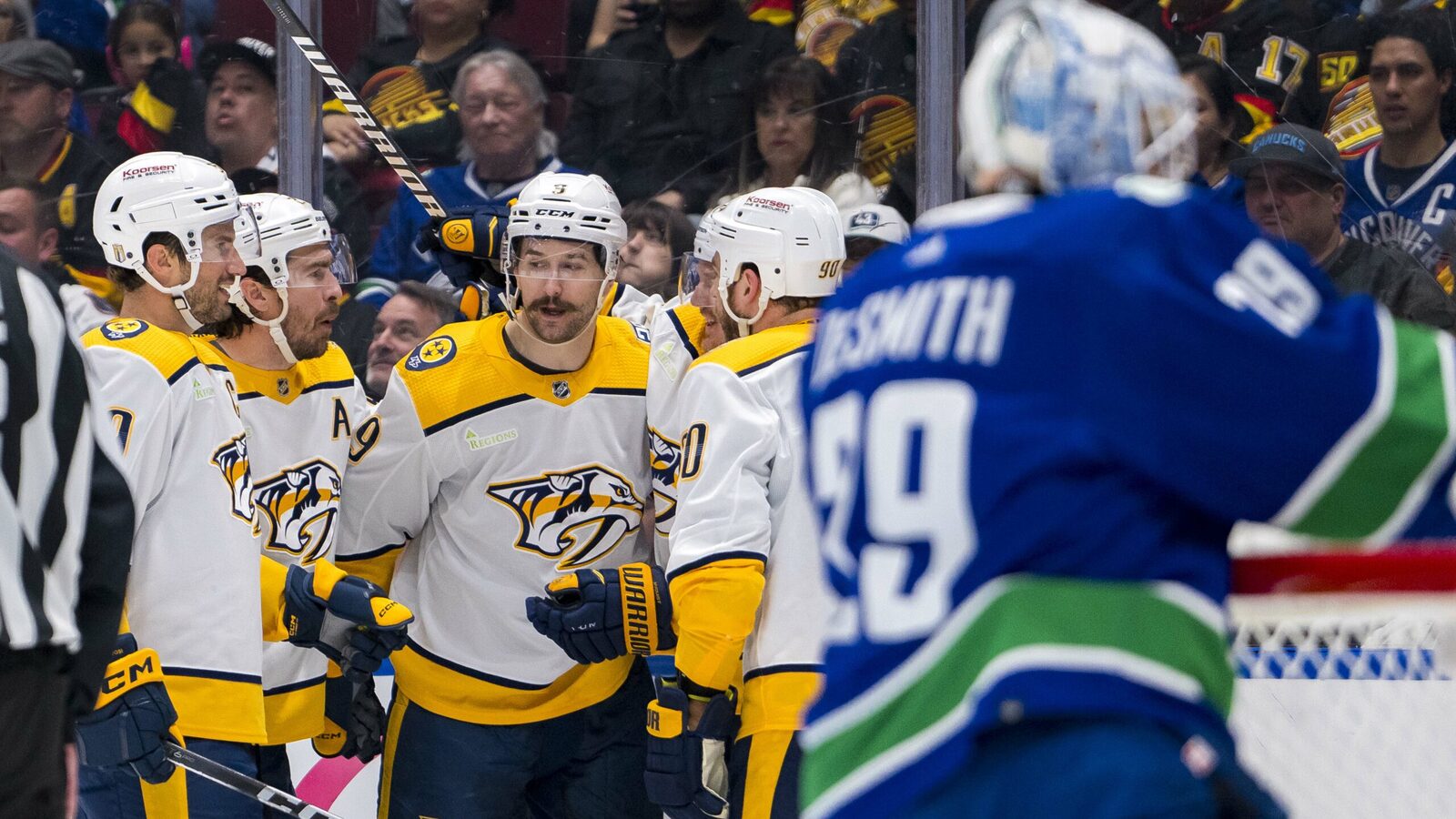 Predators block 32 Canucks shots, series heads for Nashville tied at one all | Yardbarker