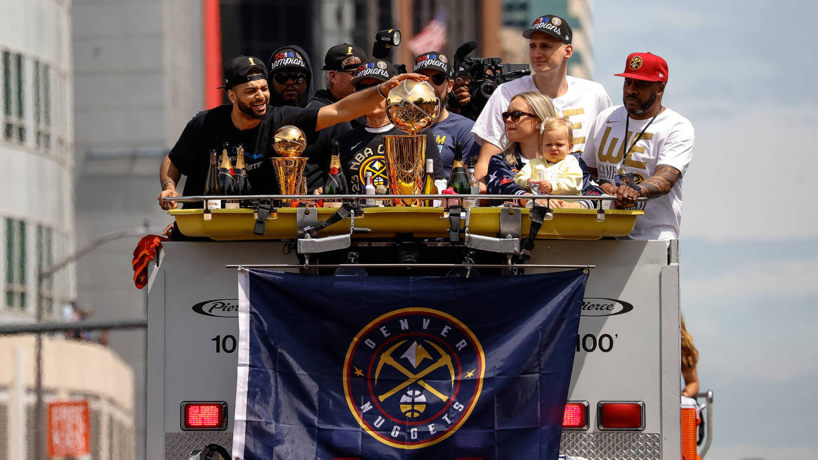 Nikola Jokic's wife has scary moment at title parade | Yardbarker