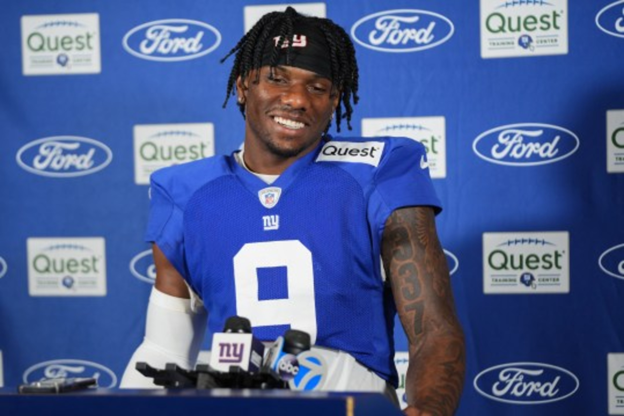 Giants’ young wide receiver duo flashing elite potential at training ...
