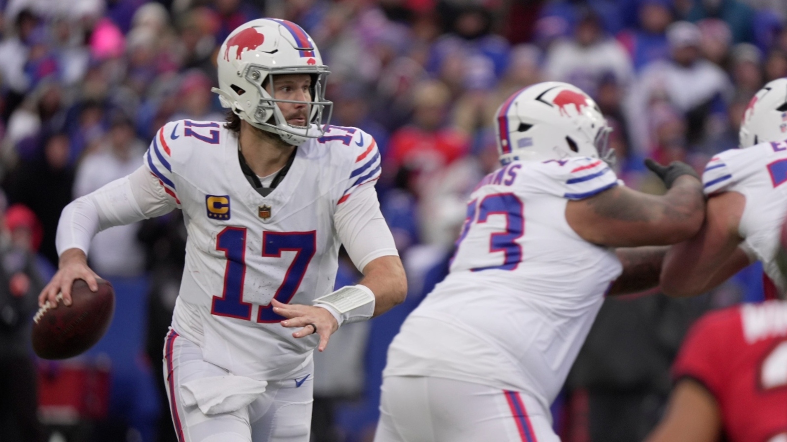 Josh Allen injury scare: Bills QB stays down in pain after awkward ...