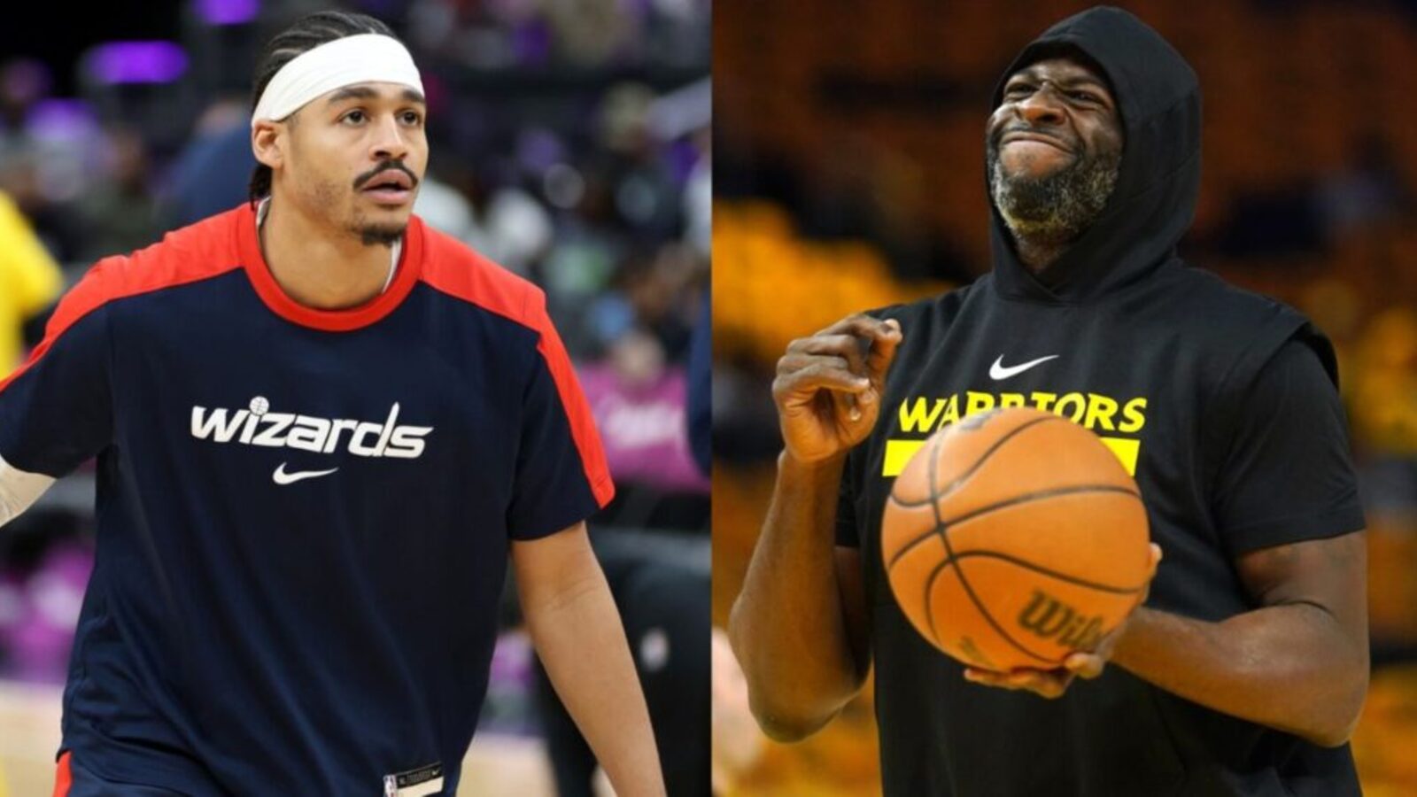 Jordan Poole Can’t Believe It After Fan Drains Wild Half-Court Heave ...